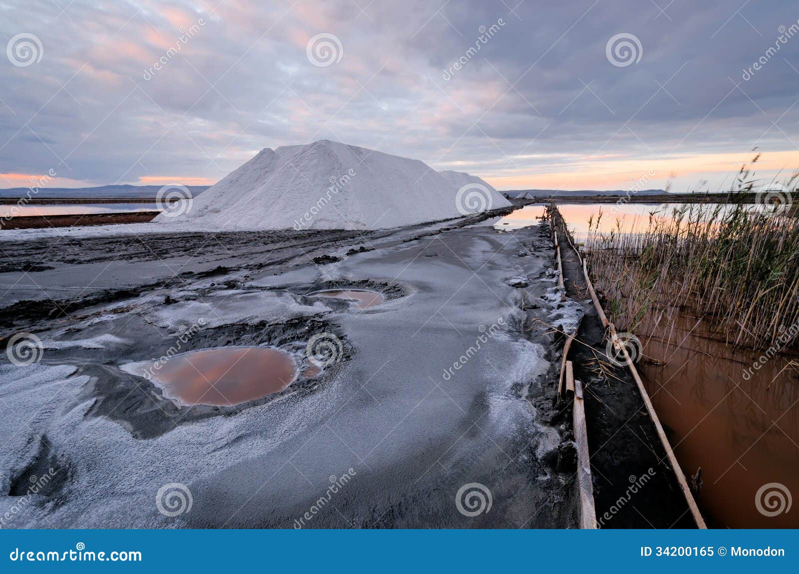Salt Production stock image. Image of pile, production - 34200165