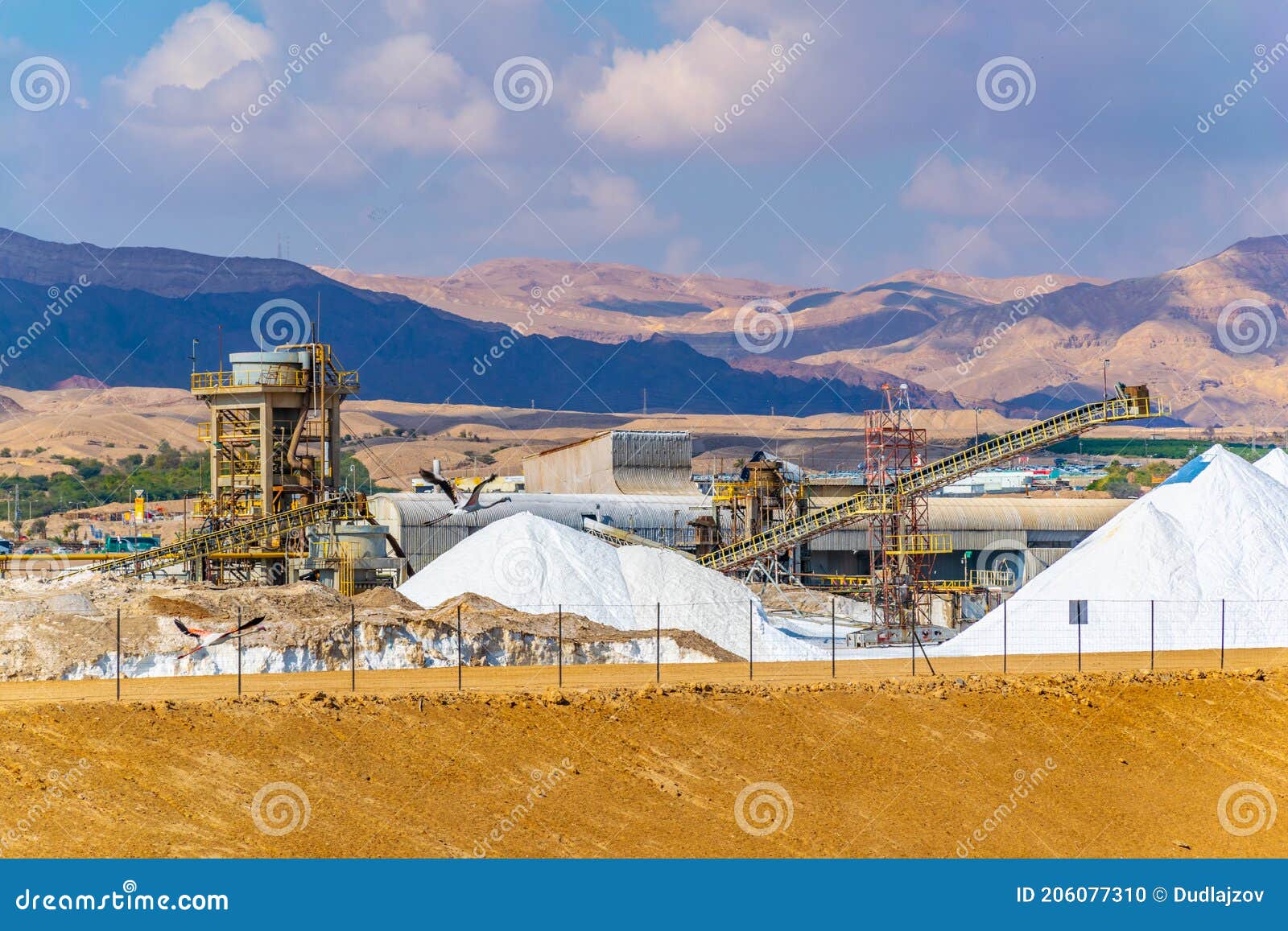 Salt Production Facility in Eilat, Israel Stock Photo - Image of water ...