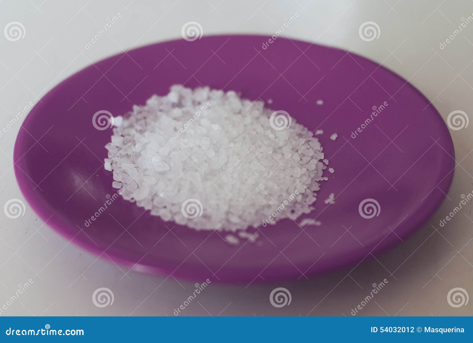 Salt in a purple dish stock photo. Image of dish, salty - 54032012