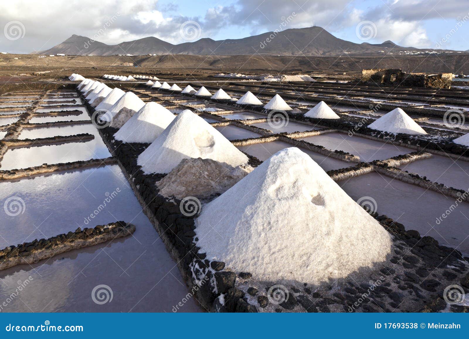 Salt Refinery, Saline from Janubio, Lanzarote Stock Photo - Image of ...