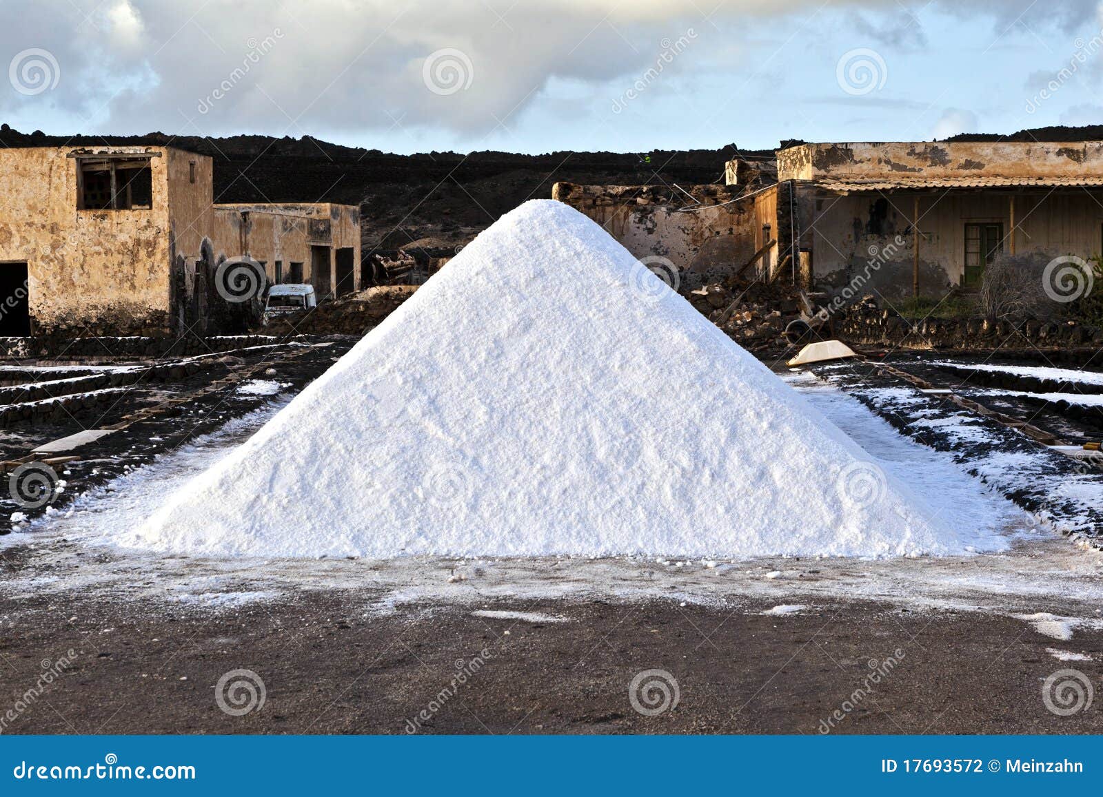 Salt Refinery, Saline from Janubio, Lanzarote Stock Photo - Image of ...
