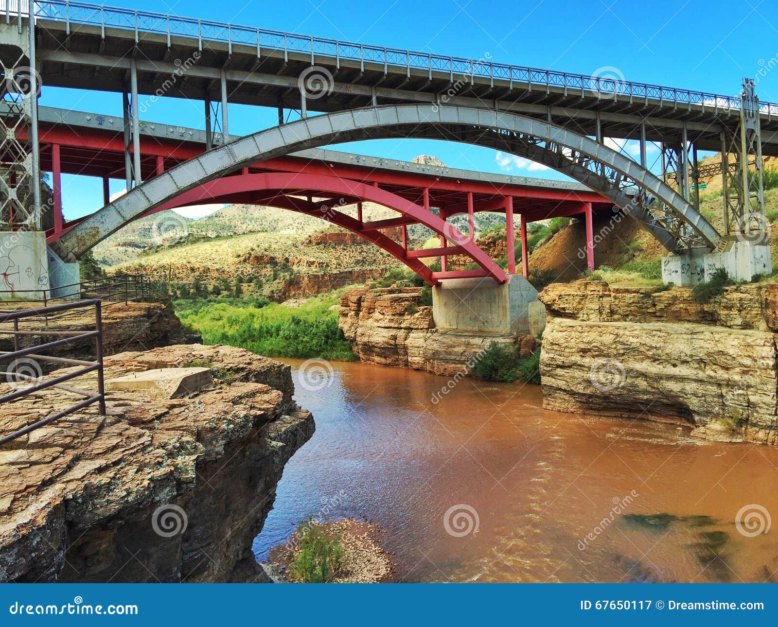 Salt River Canyon Bridge stock image. Image of salt, bridge - 67650117