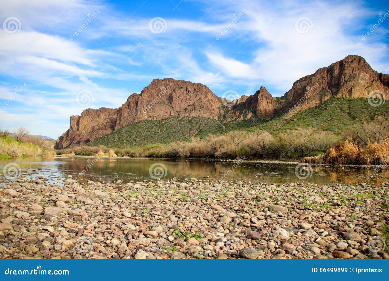 Salt River Rio Salado stock image. Image of eastern, desert - 86499899