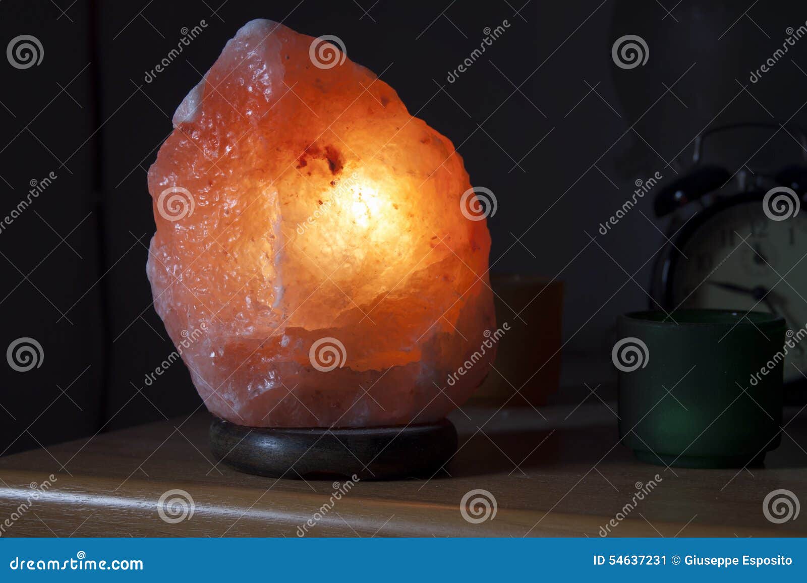 The salt rock lamp stock image. Image of inside, humidity - 54637231