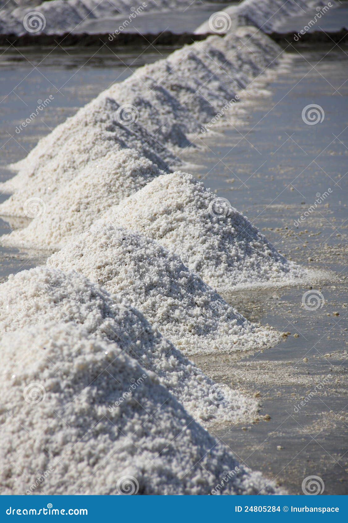 Salt on the Salt Pan at Rural Area,Thailand Stock Photo - Image of pile ...
