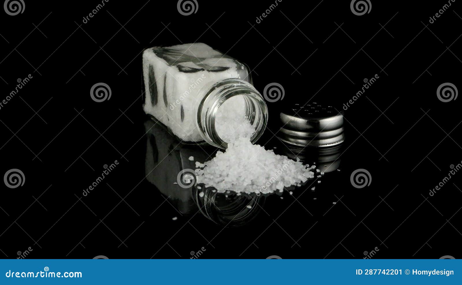 Salt shaker stock image. Image of isolated, salty, salt - 287742201
