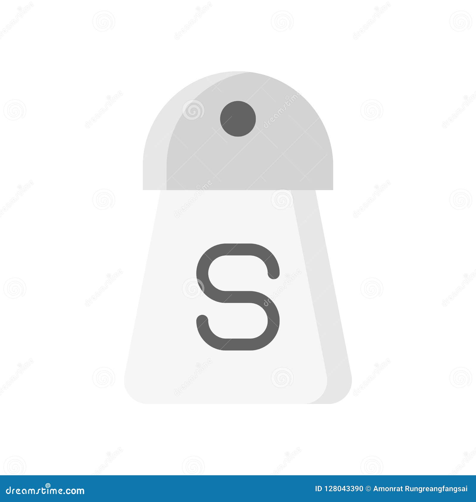 Salt Shaker Bottle Icon, Tableware Flat Design Stock Vector ...