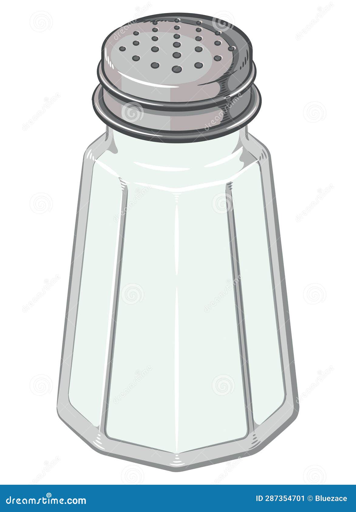 Salt Shaker Bottle Seasoning Container Cartoon Stock Vector ...