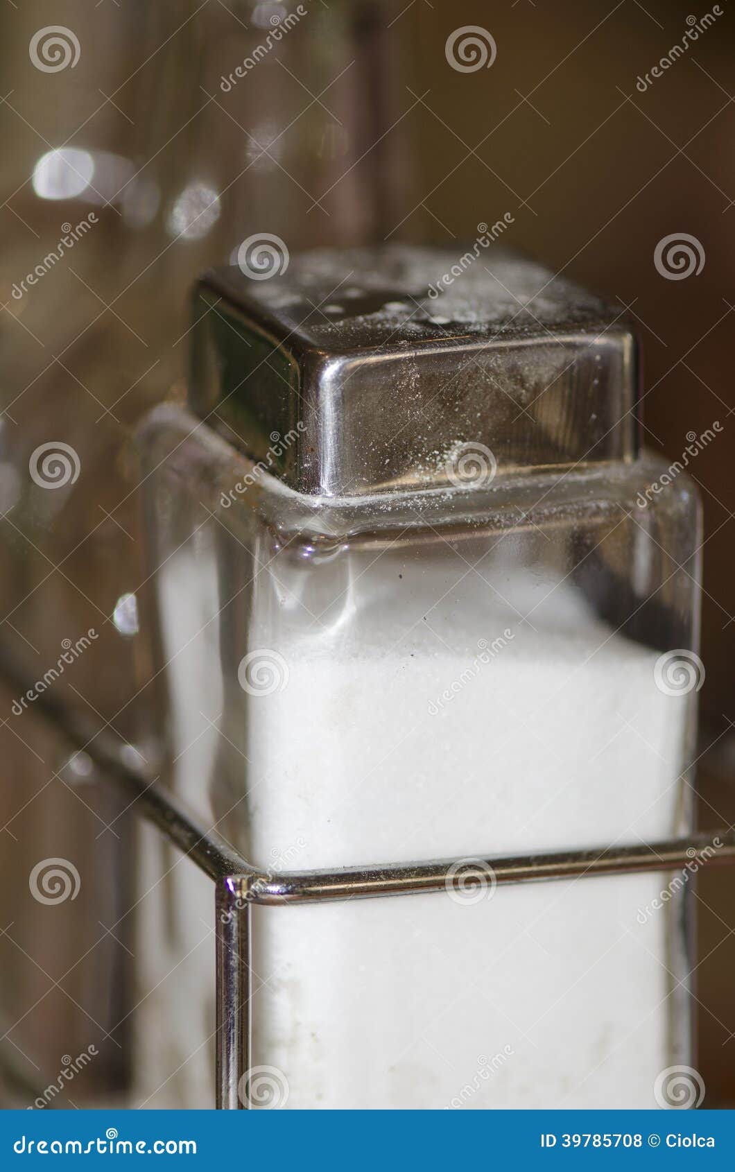 Salt shaker stock photo. Image of salinity, salt, chrome - 39785708
