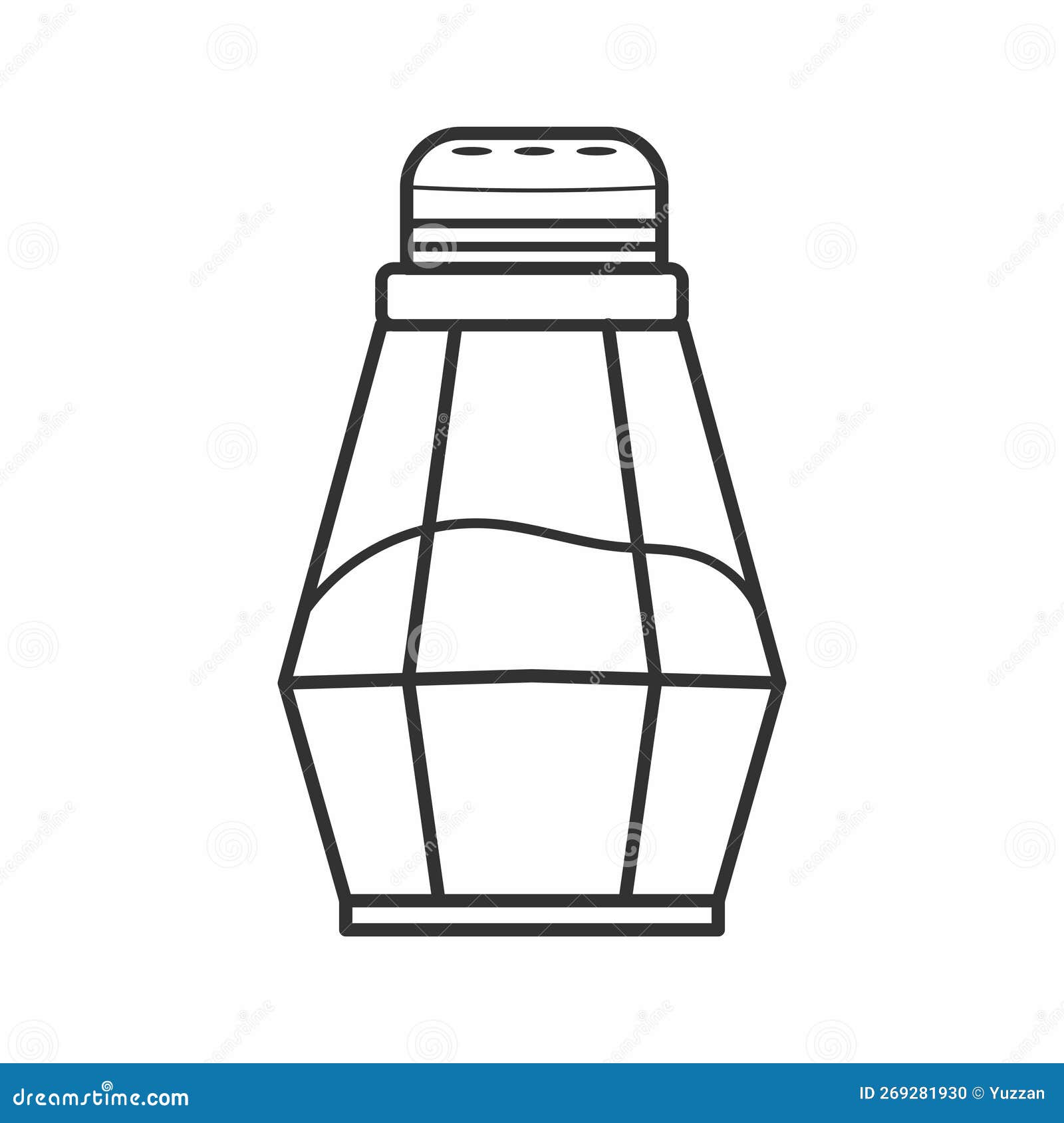 Salt Shaker Icon Outline Vector Stock Vector - Illustration of flavor ...