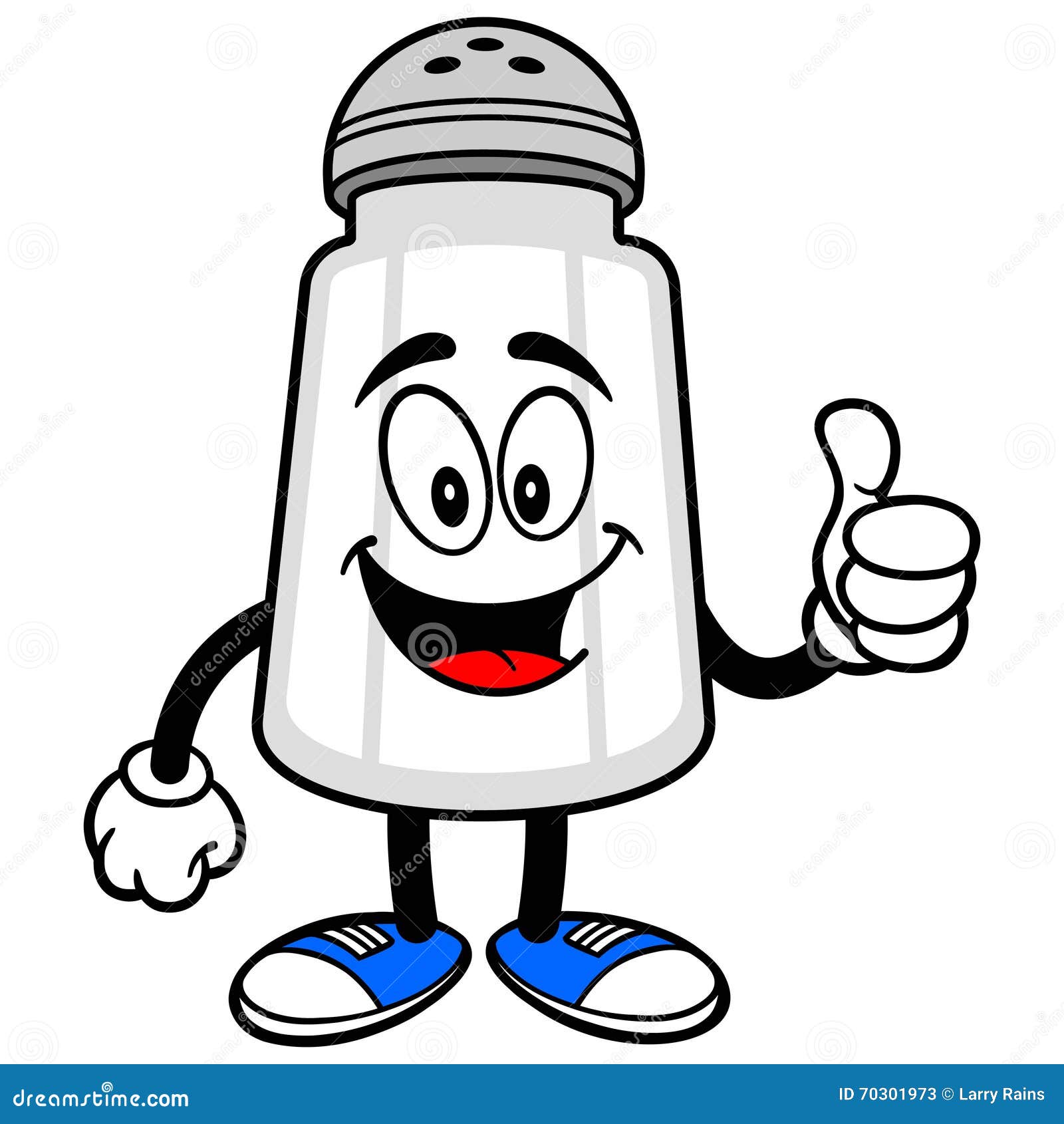 Salt Shaker. Seasoning Or Spice For Cooking Food And Drinks Hand Drawn ...