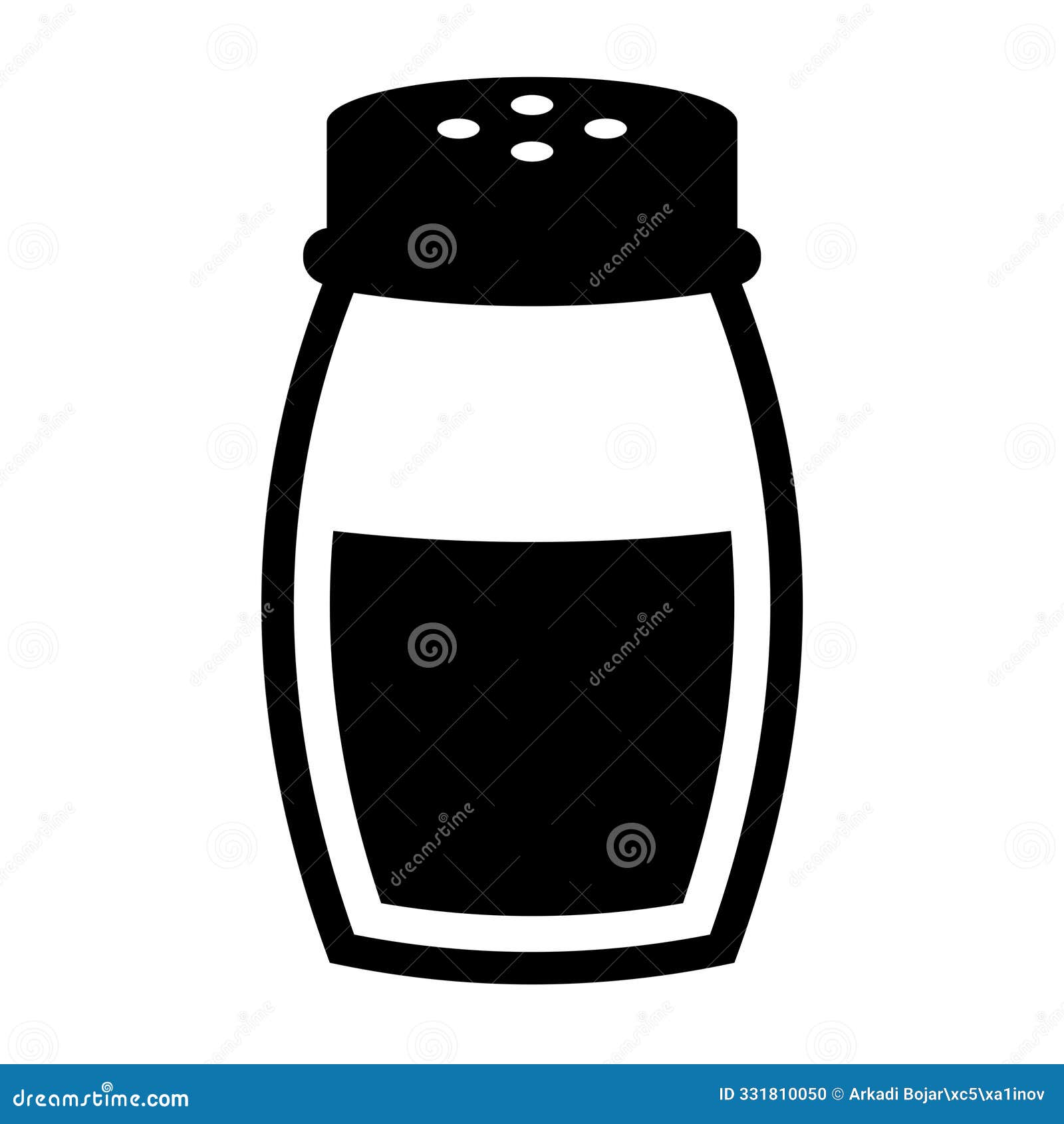 Salt Shaker Bottle Seasoning Container Cartoon | CartoonDealer.com ...