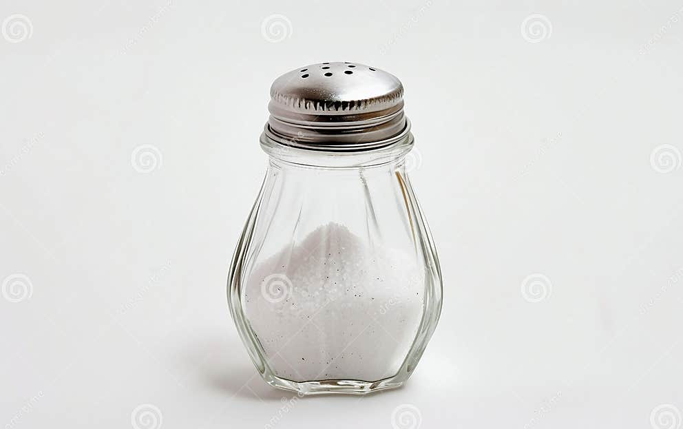 Salt Shaker on White Background Stock Illustration - Illustration of ...