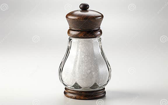 Salt Shaker on a White Background. Generative by Ai Stock Photo - Image ...