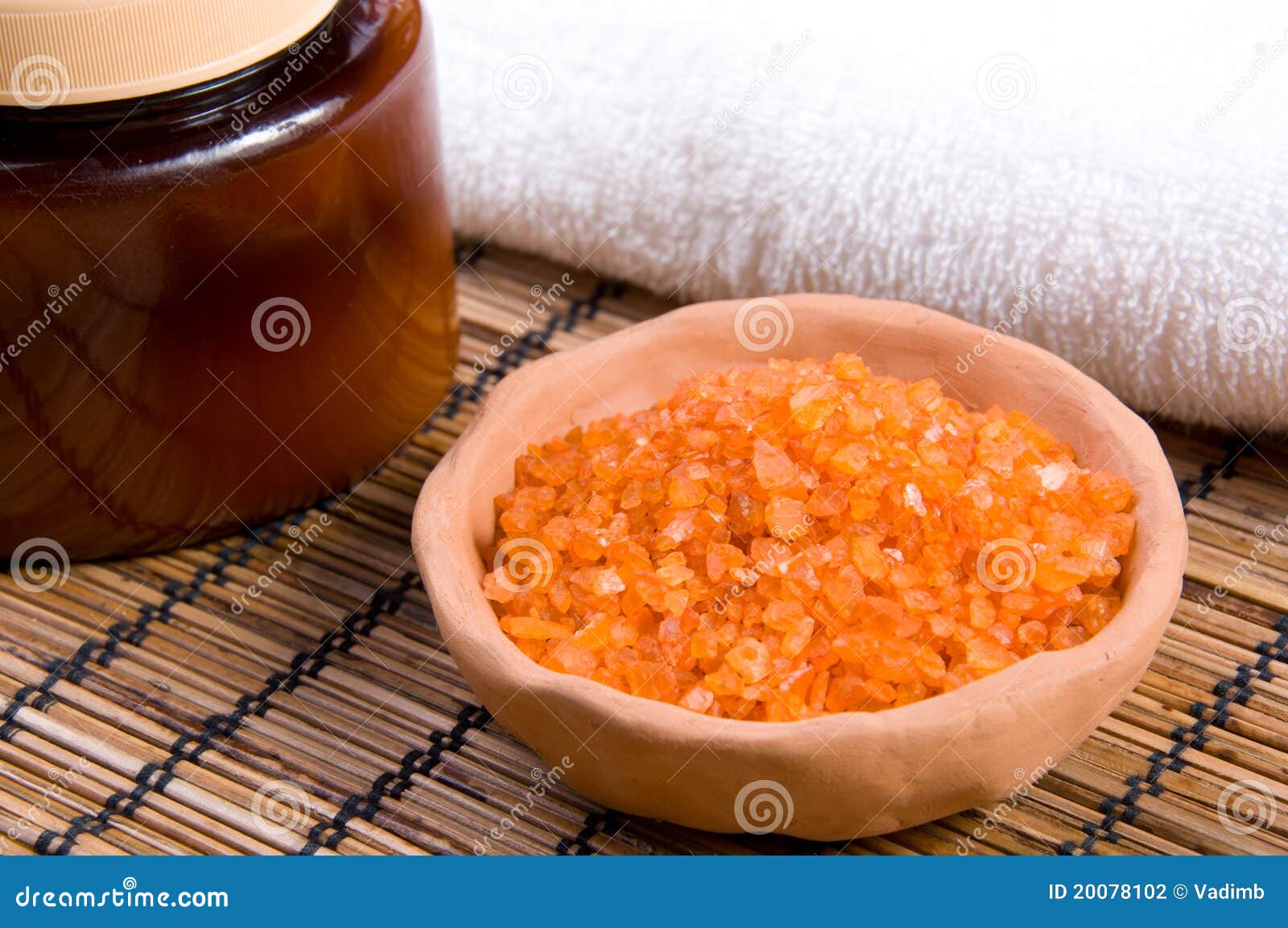 Salt for spa stock photo. Image of plate, aromatherapy - 20078102