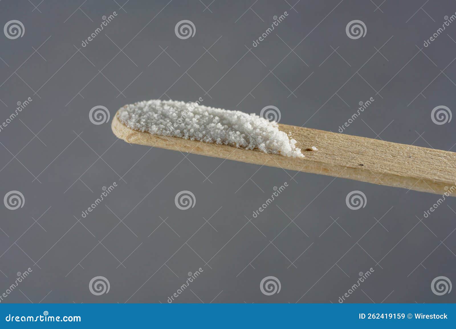 Salt on the stick stock image. Image of natural, closeup - 262419159
