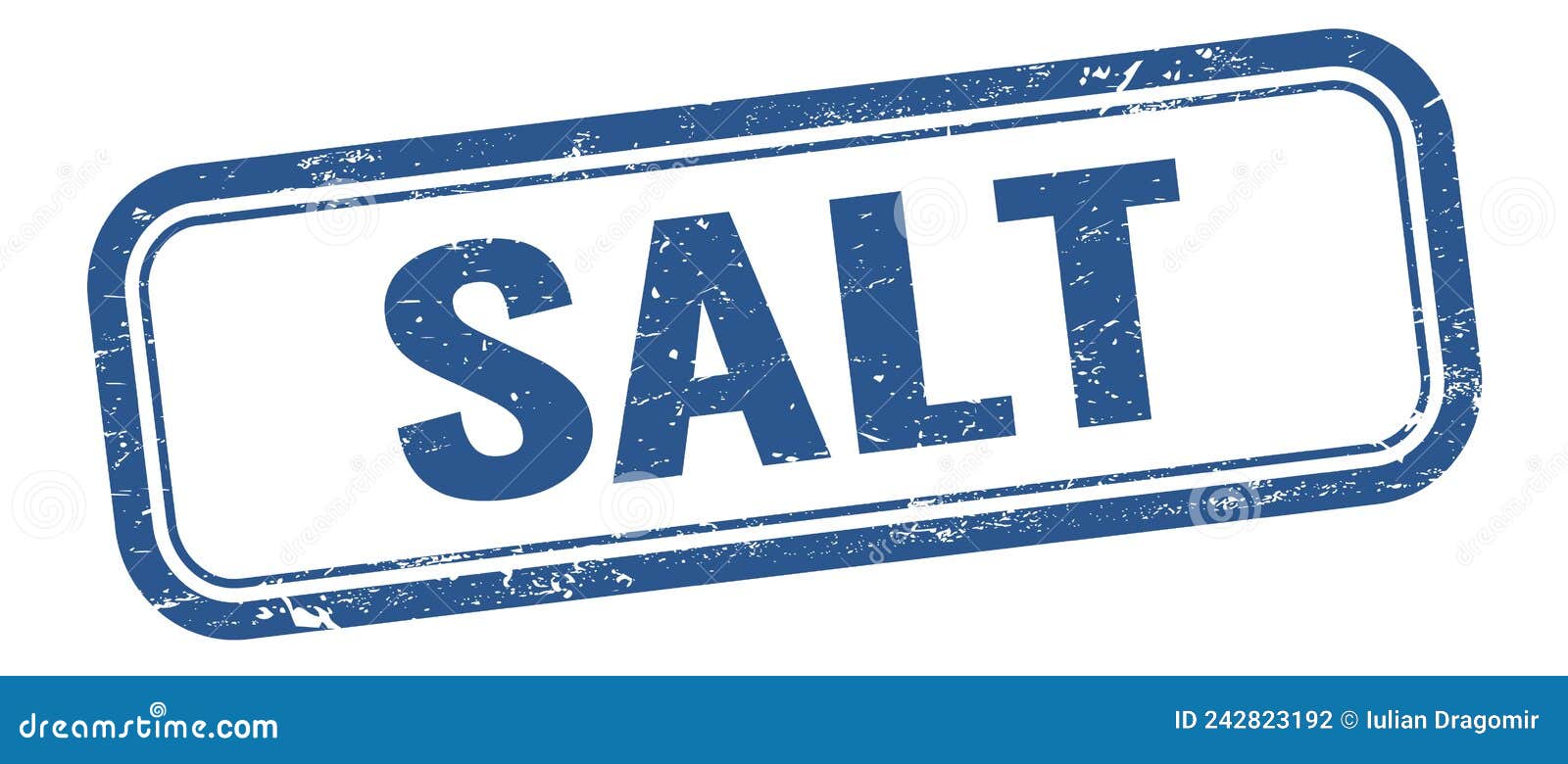 SALT Text on Blue Grungy Vintage Stamp Stock Illustration ...
