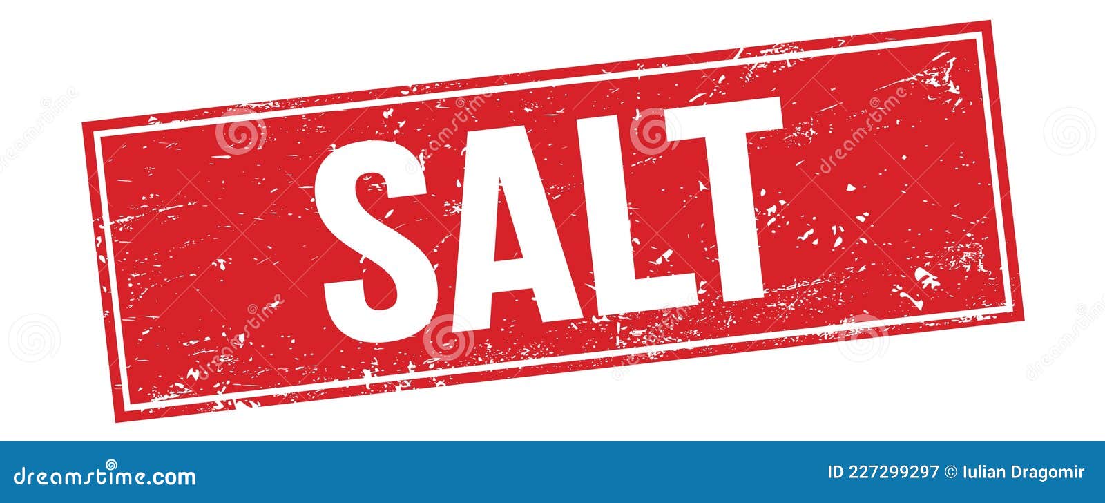 SALT Text on Red Grungy Rectangle Stamp Stock Illustration ...