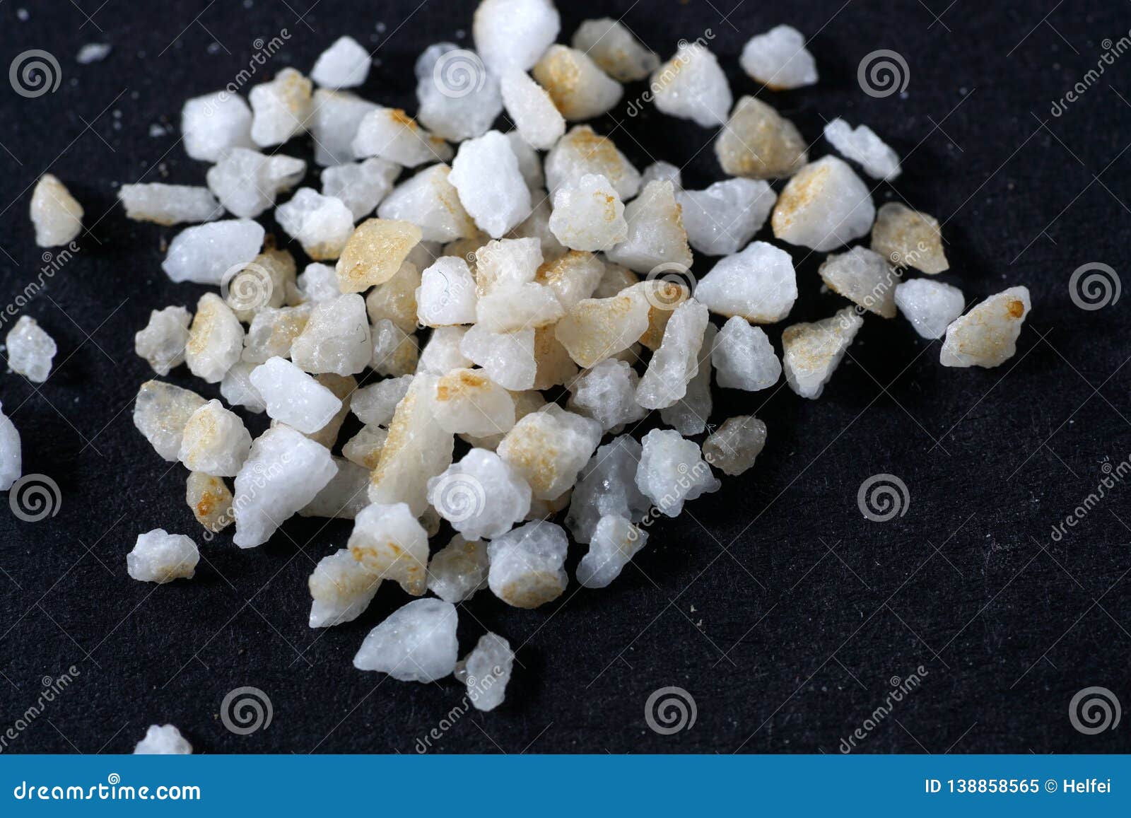Salt in Various Forms with the Macro Lens Extremely Enlarged, it almost ...