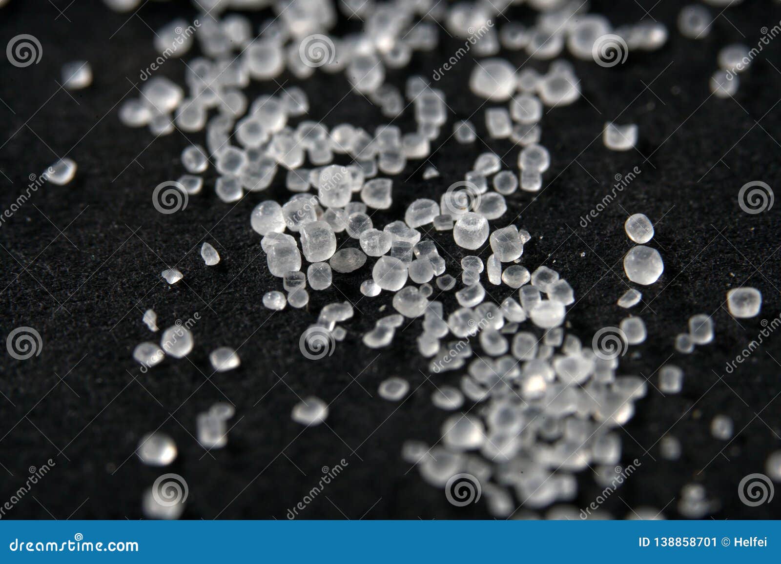 Salt in Various Forms with the Macro Lens Extremely Enlarged, it almost ...