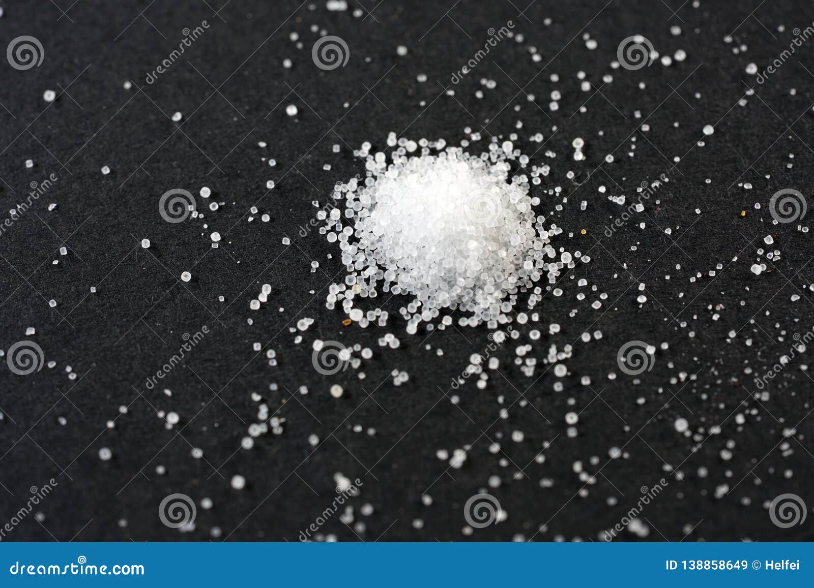 Salt in Various Forms with the Macro Lens Extremely Enlarged, it almost ...