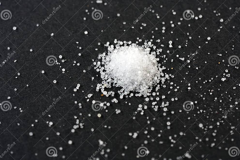 Salt in Various Forms with the Macro Lens Extremely Enlarged, it almost ...