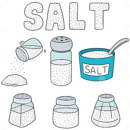 Salt stock vector. Illustration of cartoon, relish, powder - 75337326