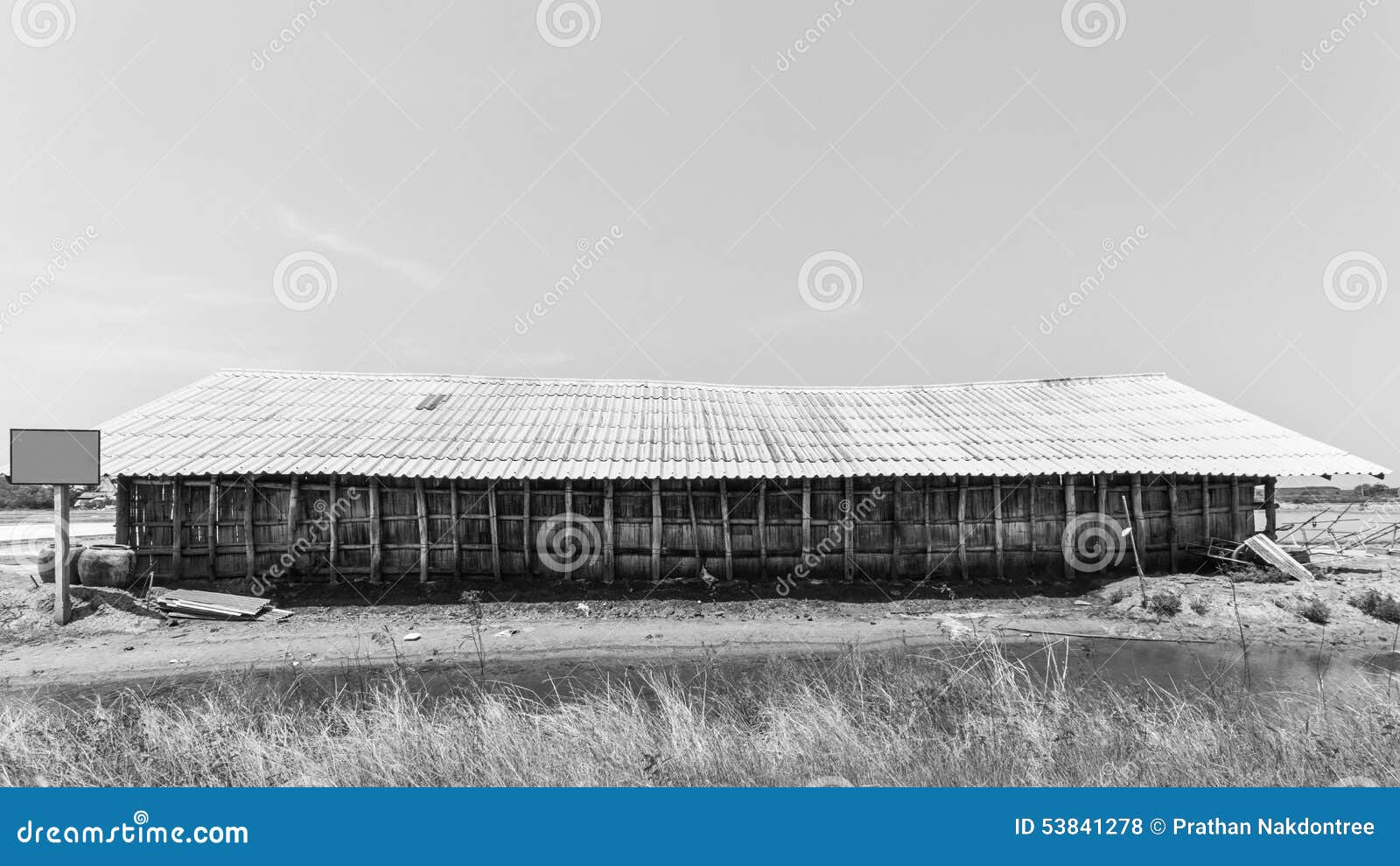The salt warehouse stock photo. Image of avocation, roofing - 53841278