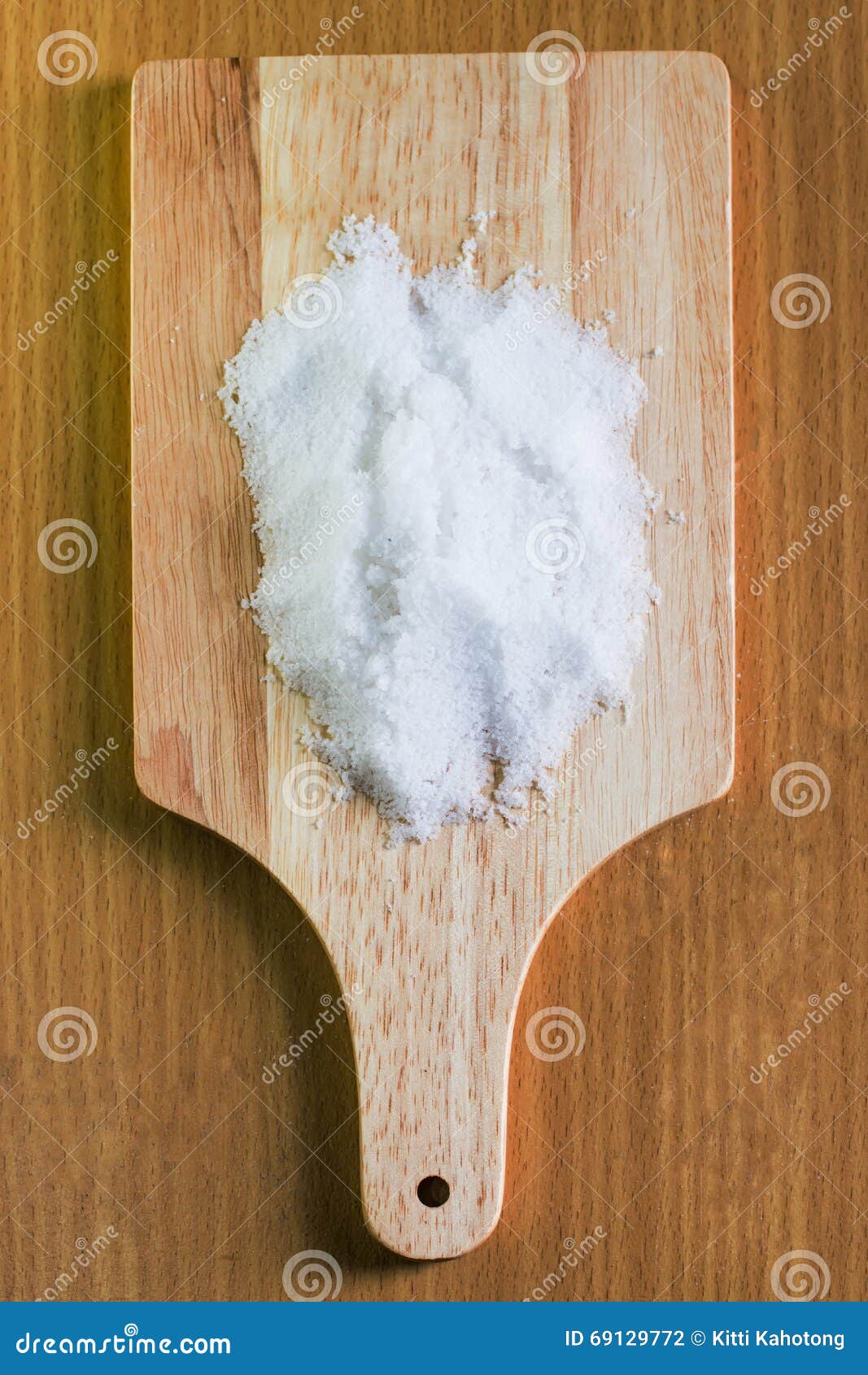 Salt on Wooden Cutting Boards Stock Photo - Image of wooden, kitchen ...