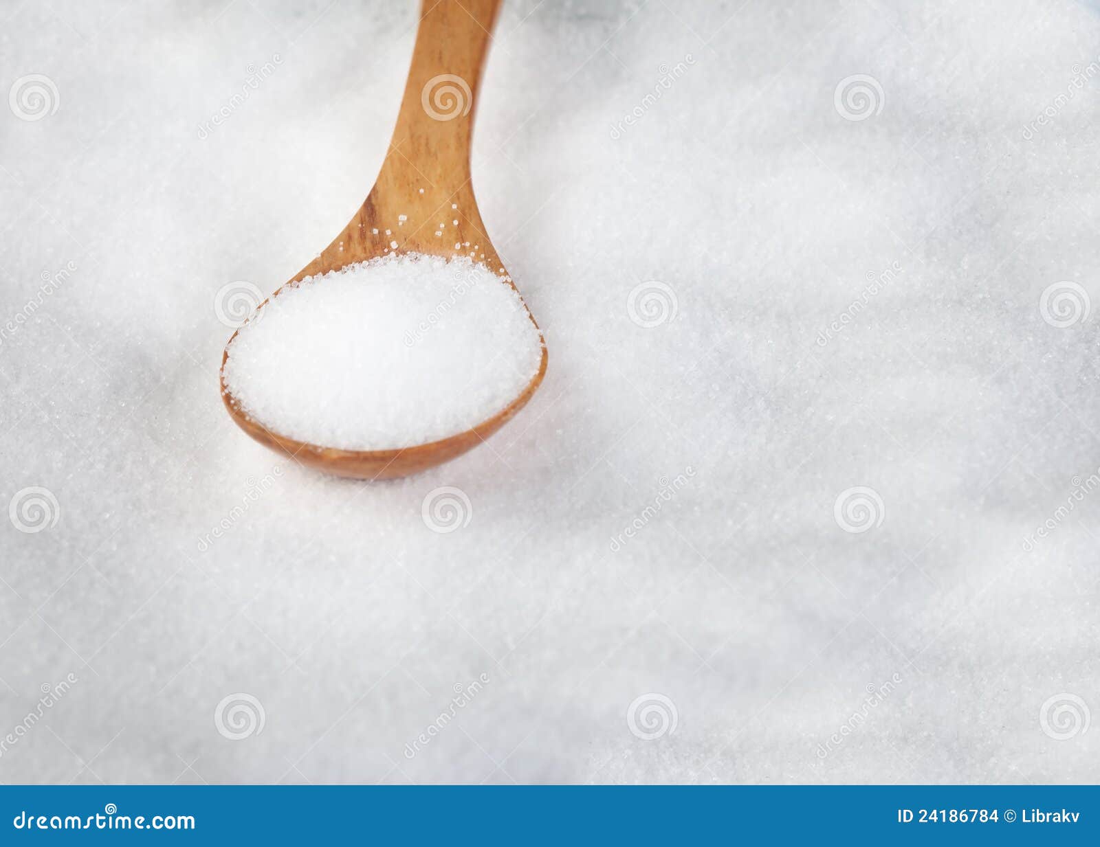 Salt in a wooden spoon stock photo. Image of brown, table - 24186784