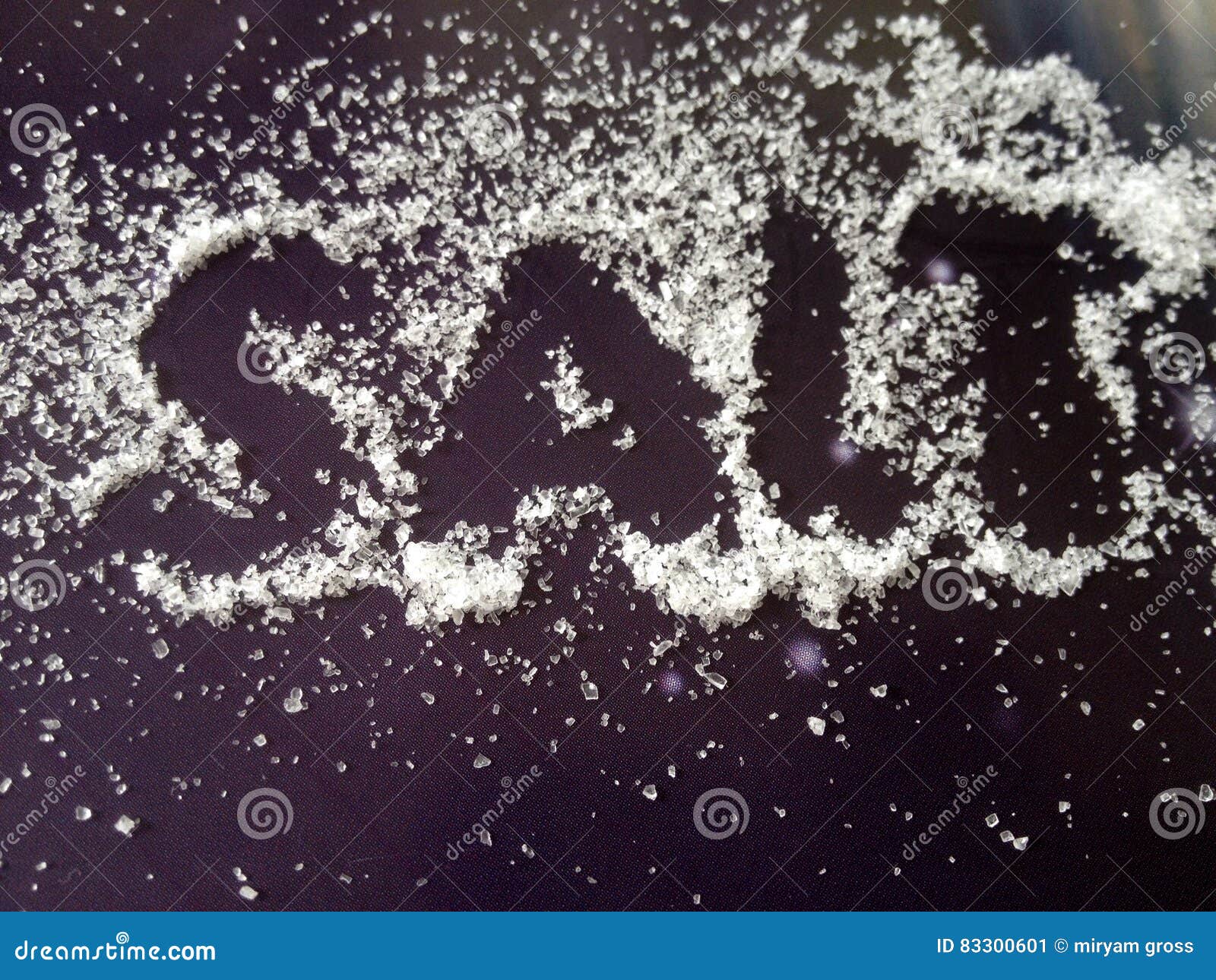 Salt. the Word Write in Salt. Text and Salt. Stock Image - Image of ...