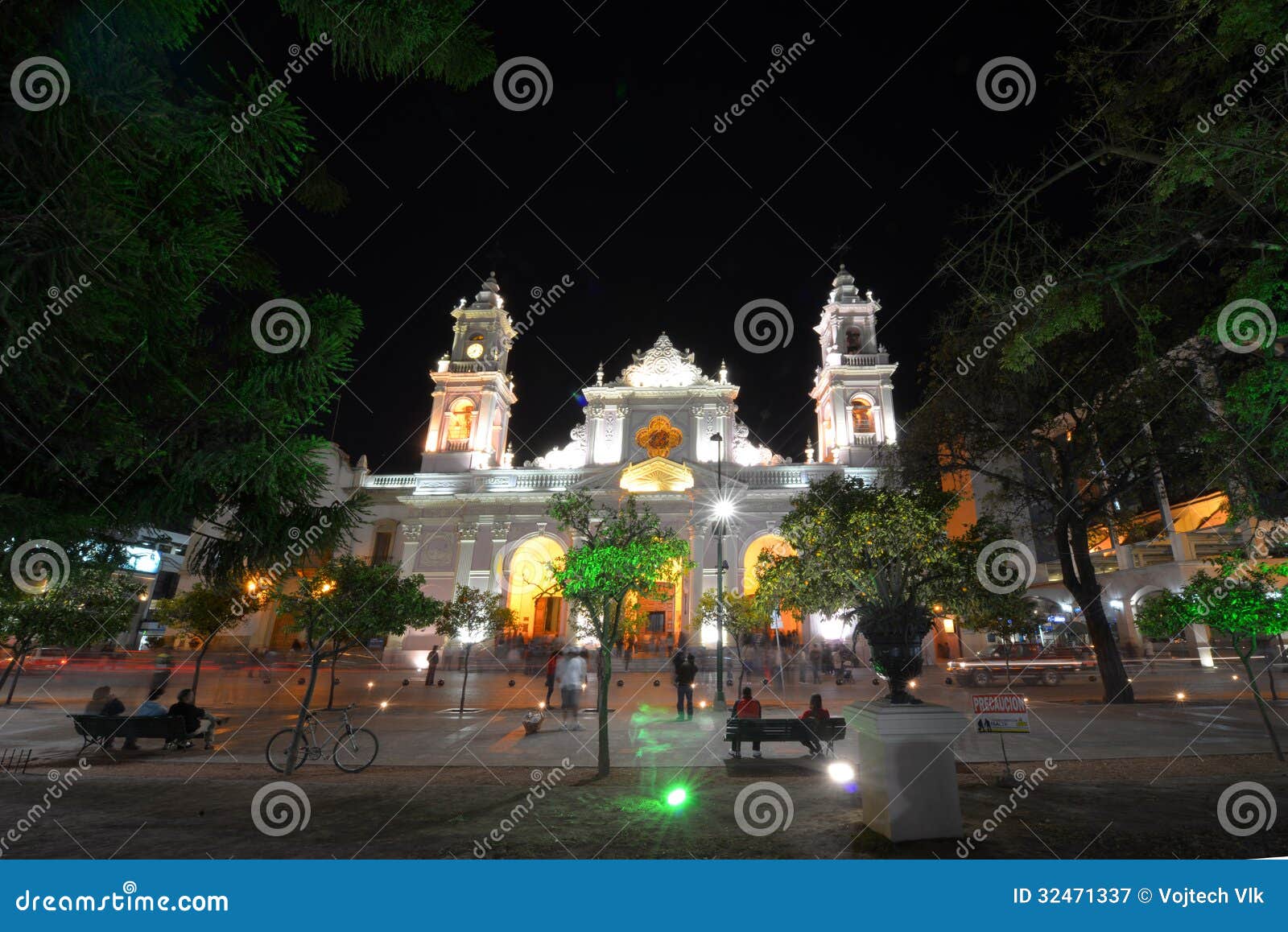 Salta in Argentina stock image. Image of night, landmark - 32471337