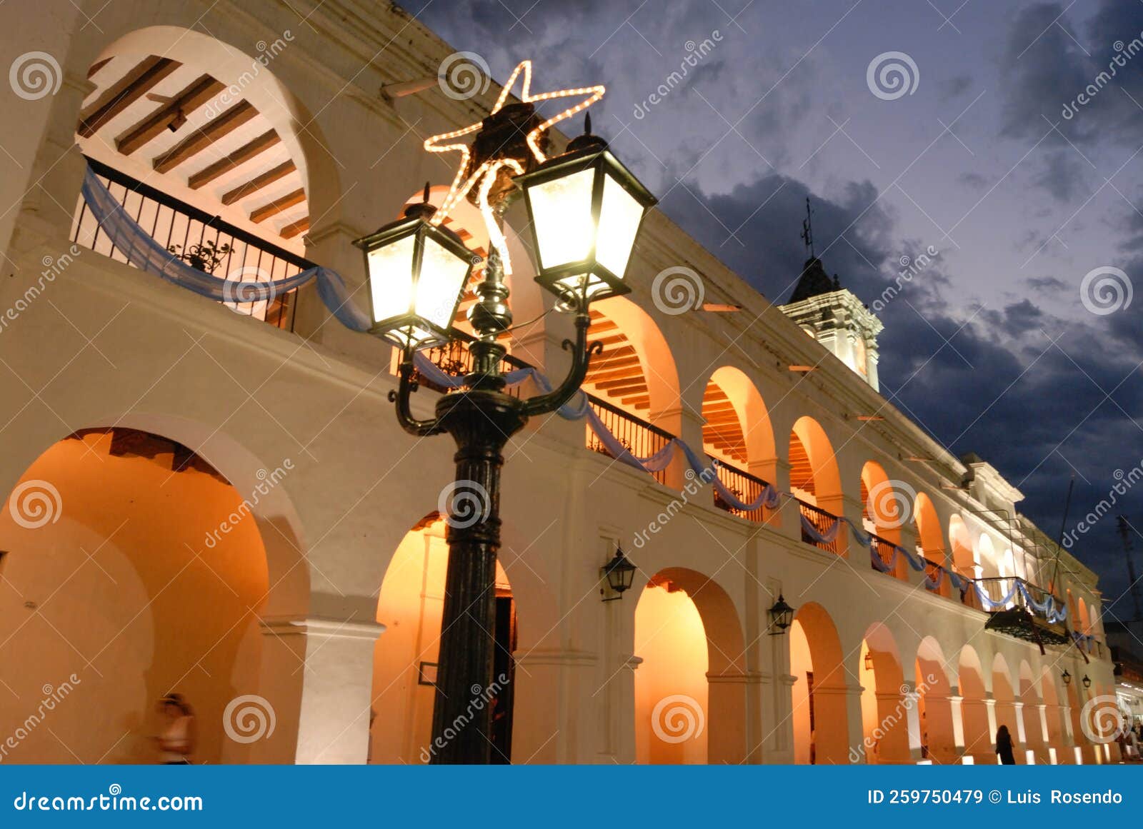 The Salta Cabildo, a Colonial Building in Salta, Argentina Stock Image ...