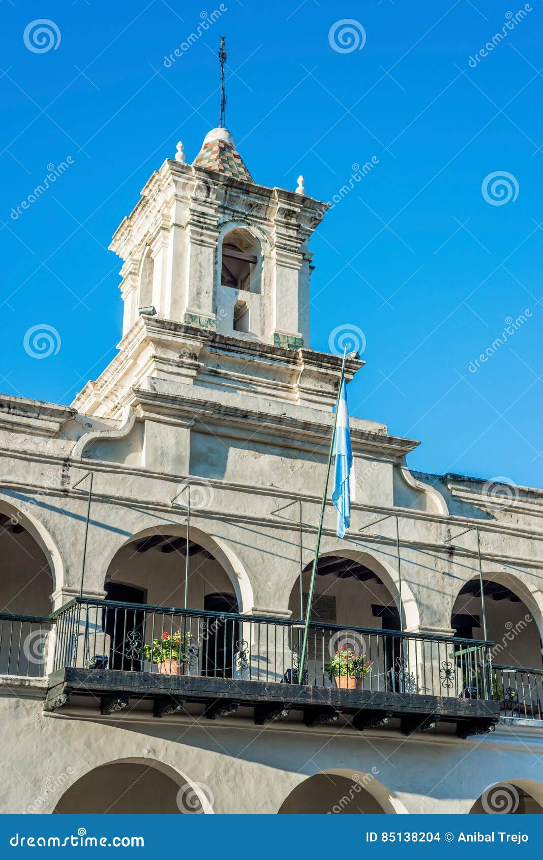 The Salta Cabildo in Salta, Argentina Stock Photo - Image of building ...