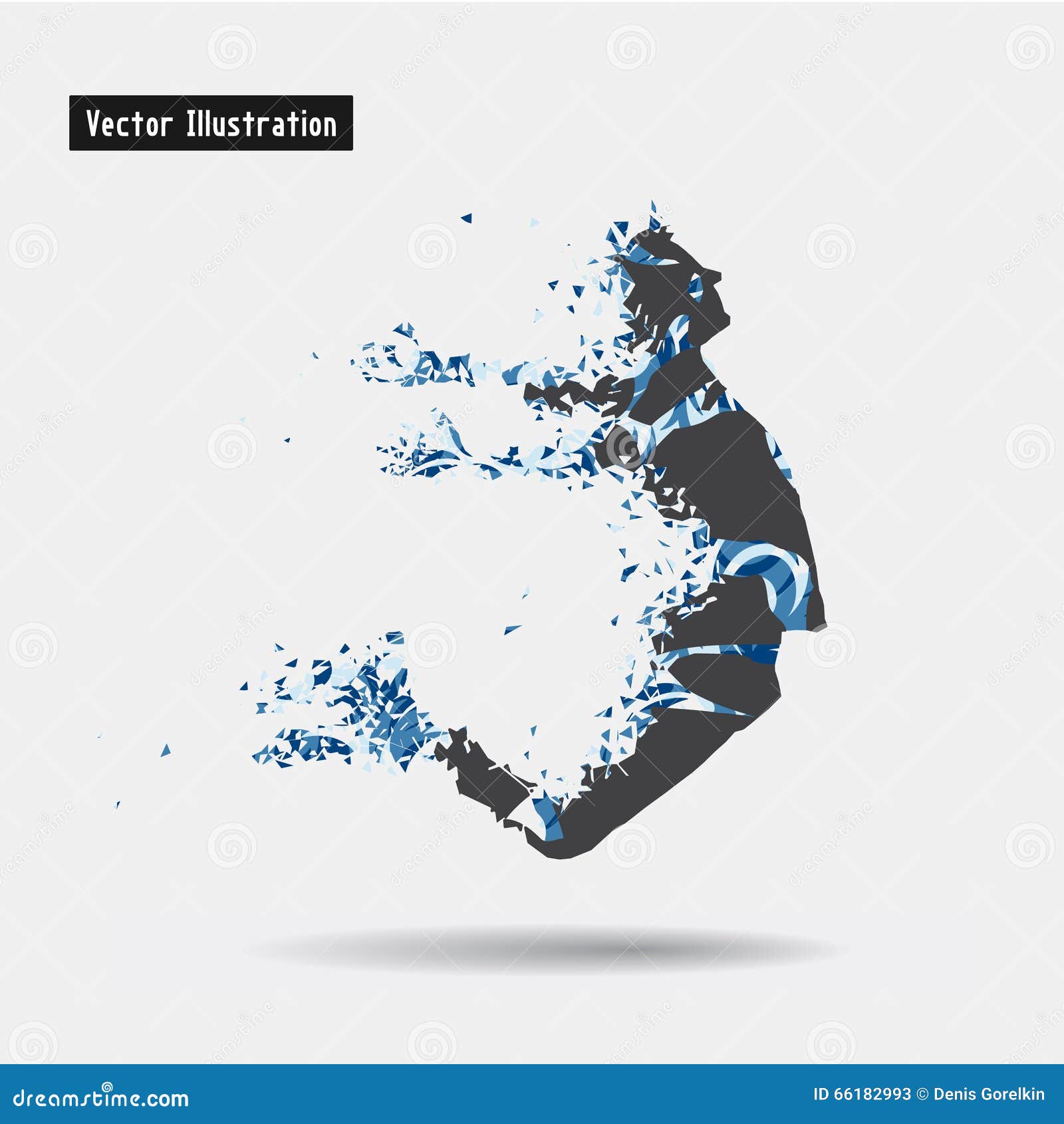 Salte al hombre ilustración del vector. Ilustración de sprint - 66182993