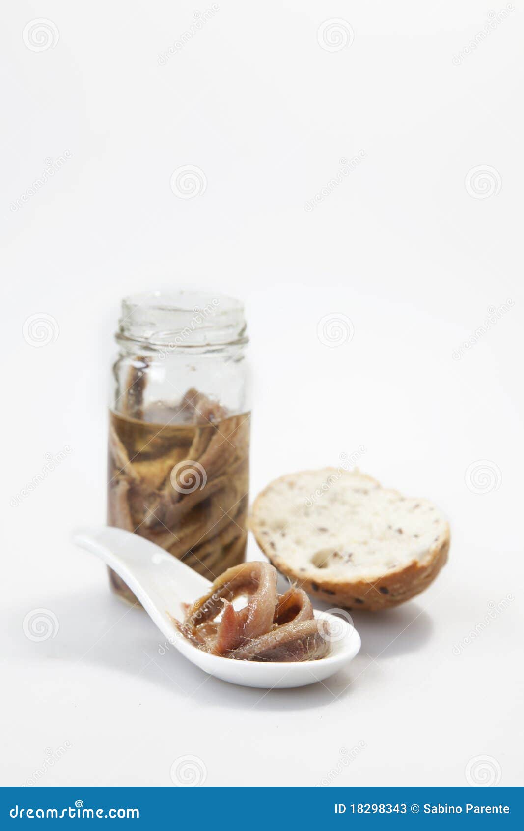 Salted anchovies stock image. Image of filled, cooking - 18298343
