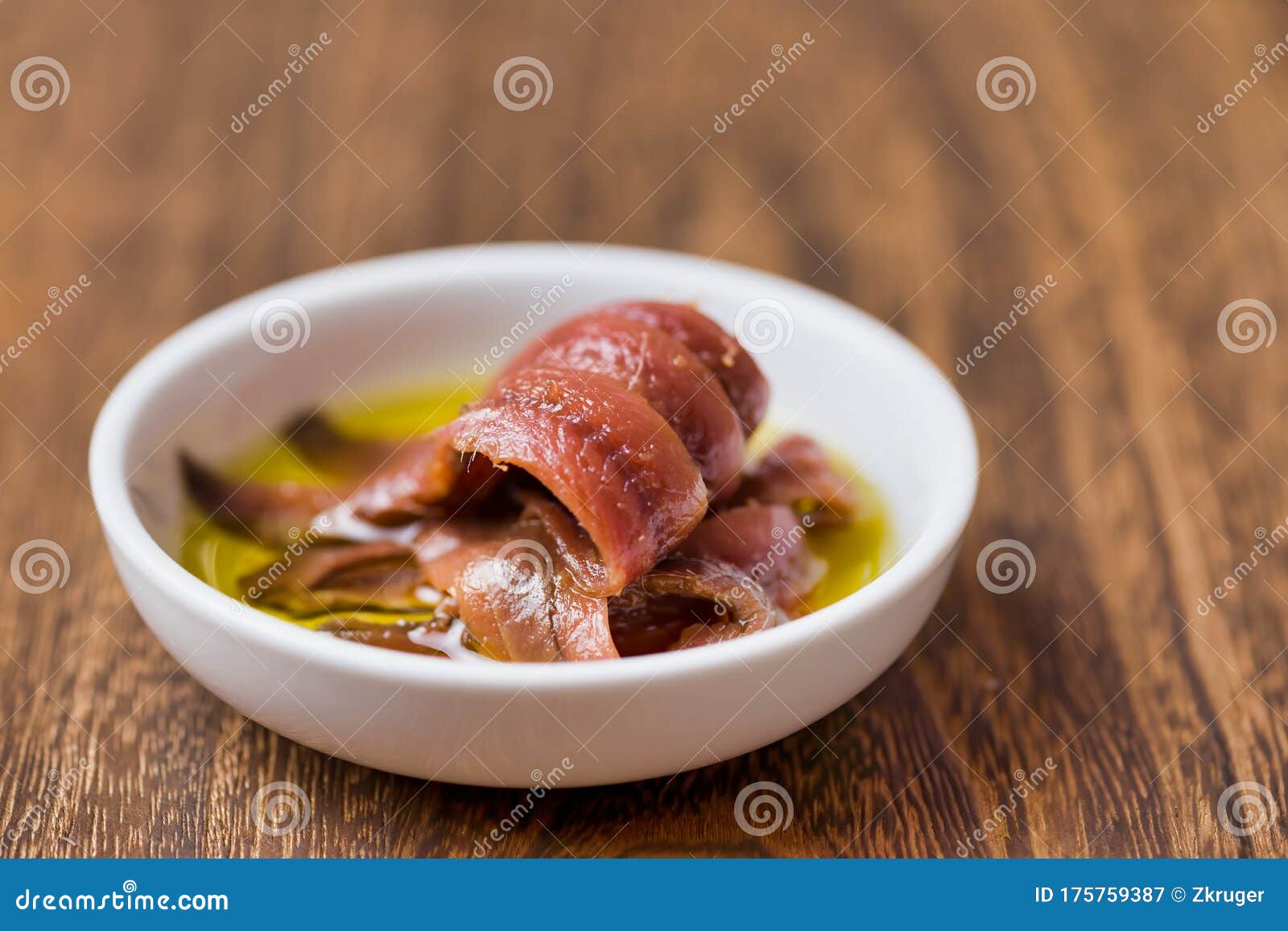 Salted anchovy fillets stock image. Image of anchovies - 175759387
