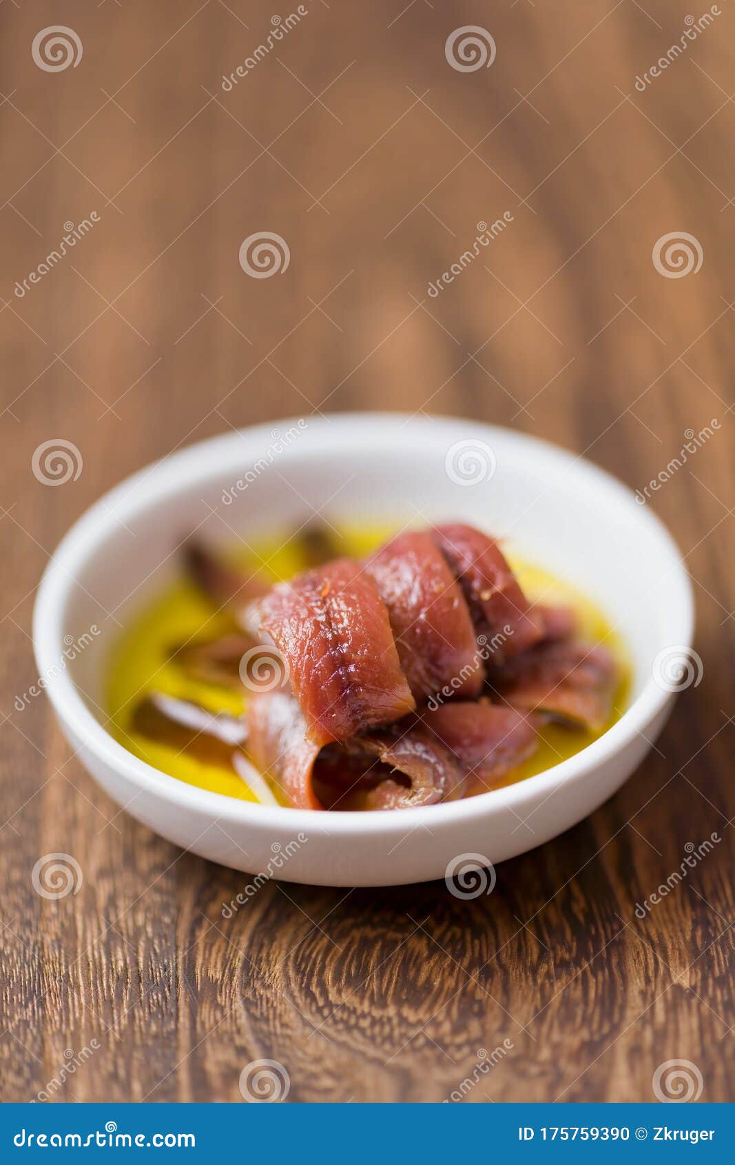 Salted anchovy fillets stock photo. Image of fillet - 175759390