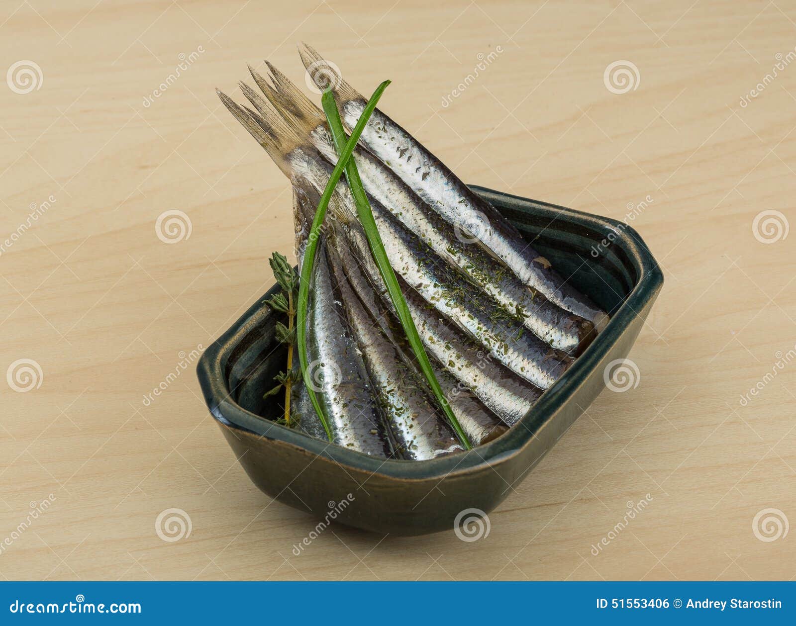 Salted anchovy stock photo. Image of fish, fresh, closeup - 51553406