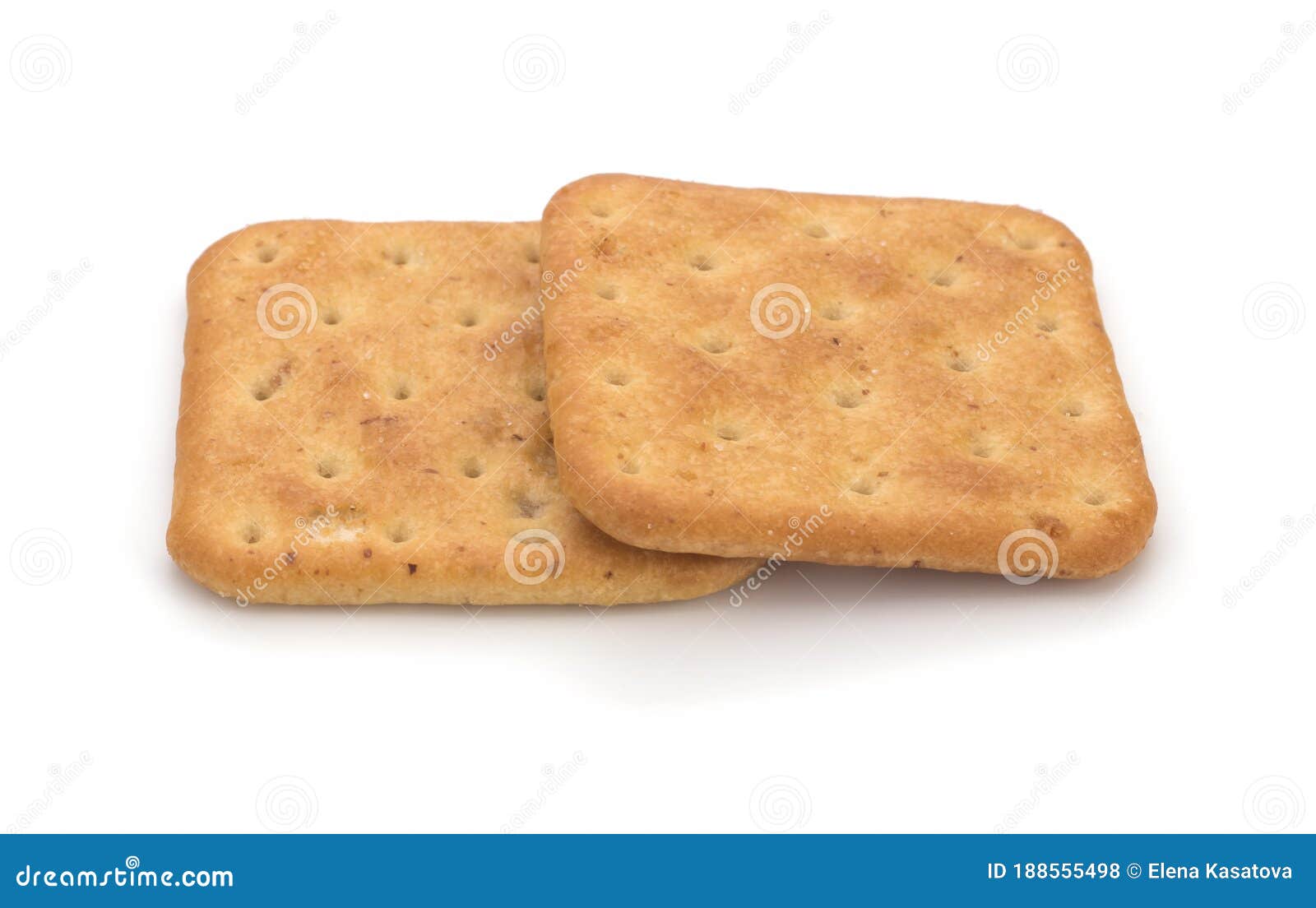 Salted Biscuits on White Background Stock Photo - Image of wheat ...