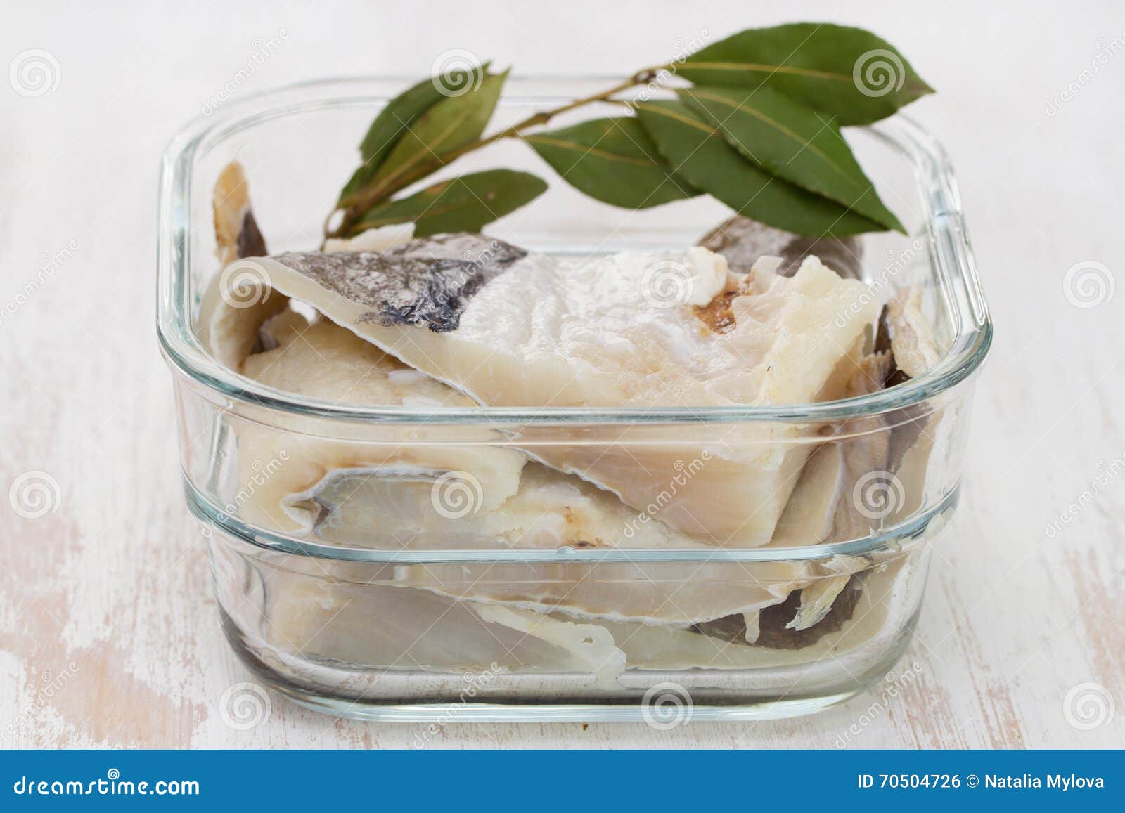 Salted cod fish in water stock photo. Image of travel - 70504726