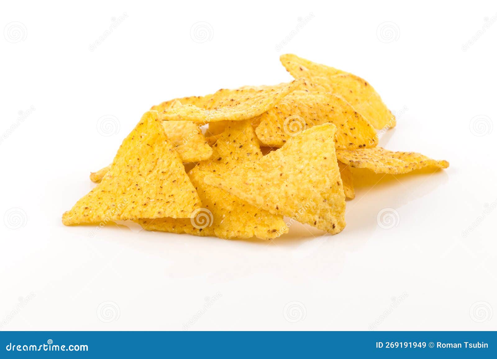 Salted Corn Snack Nachos Chips Stock Image - Image of tortilla, snack ...