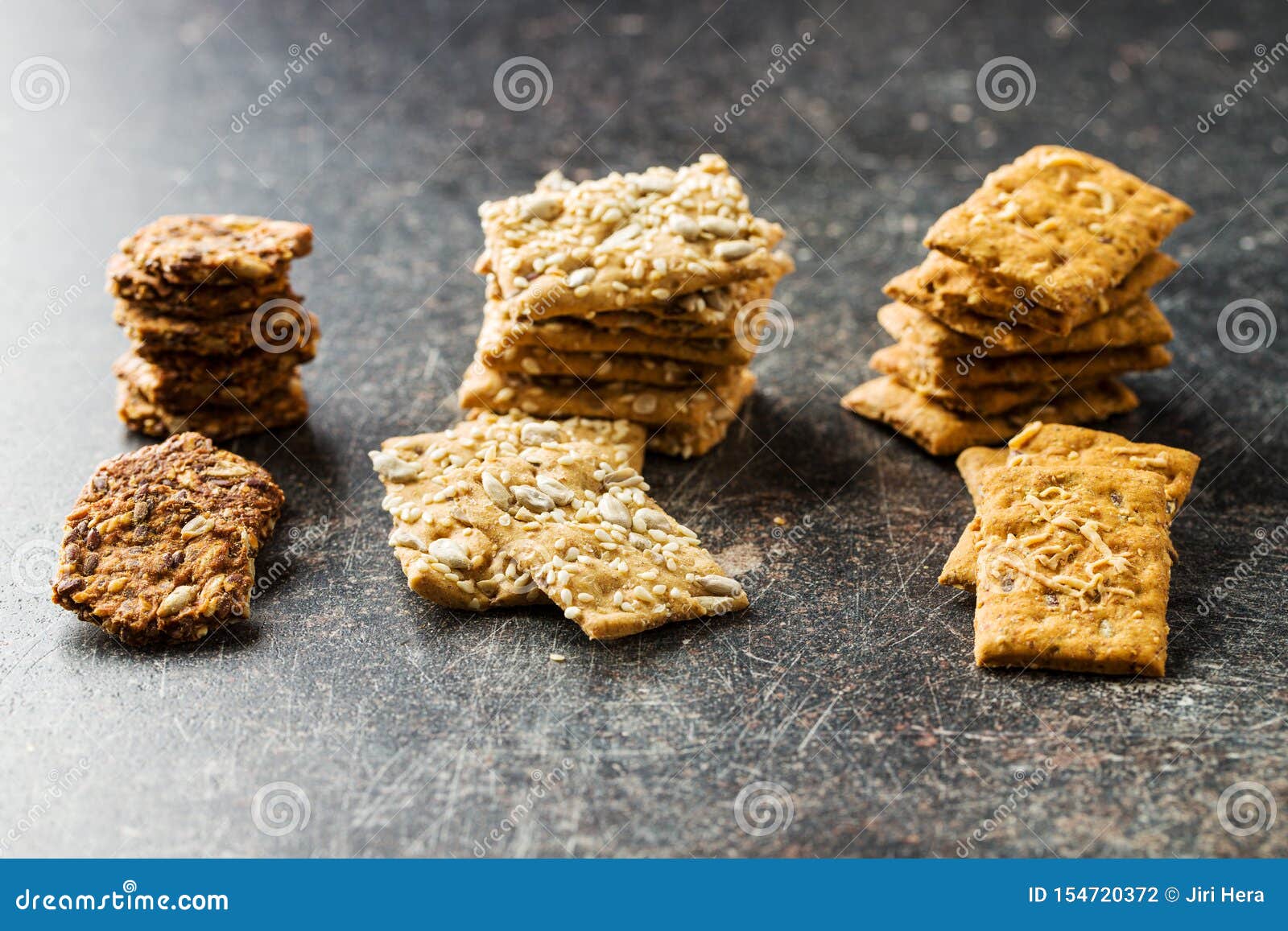 Salted crispy crackers stock photo. Image of cheese - 154720372