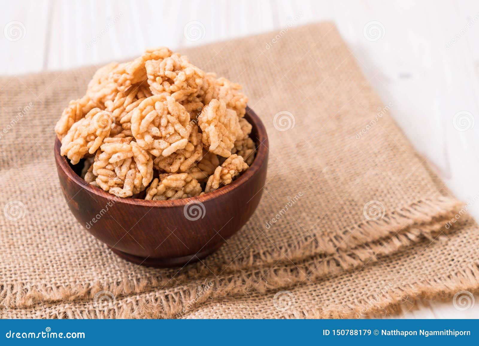 Salted crispy rice stock image. Image of sweet, snack - 150788179