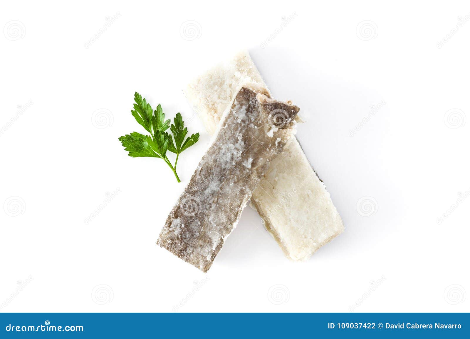 Salted Dried Cod Isolated. Typical Easter Food Stock Photo - Image of ...