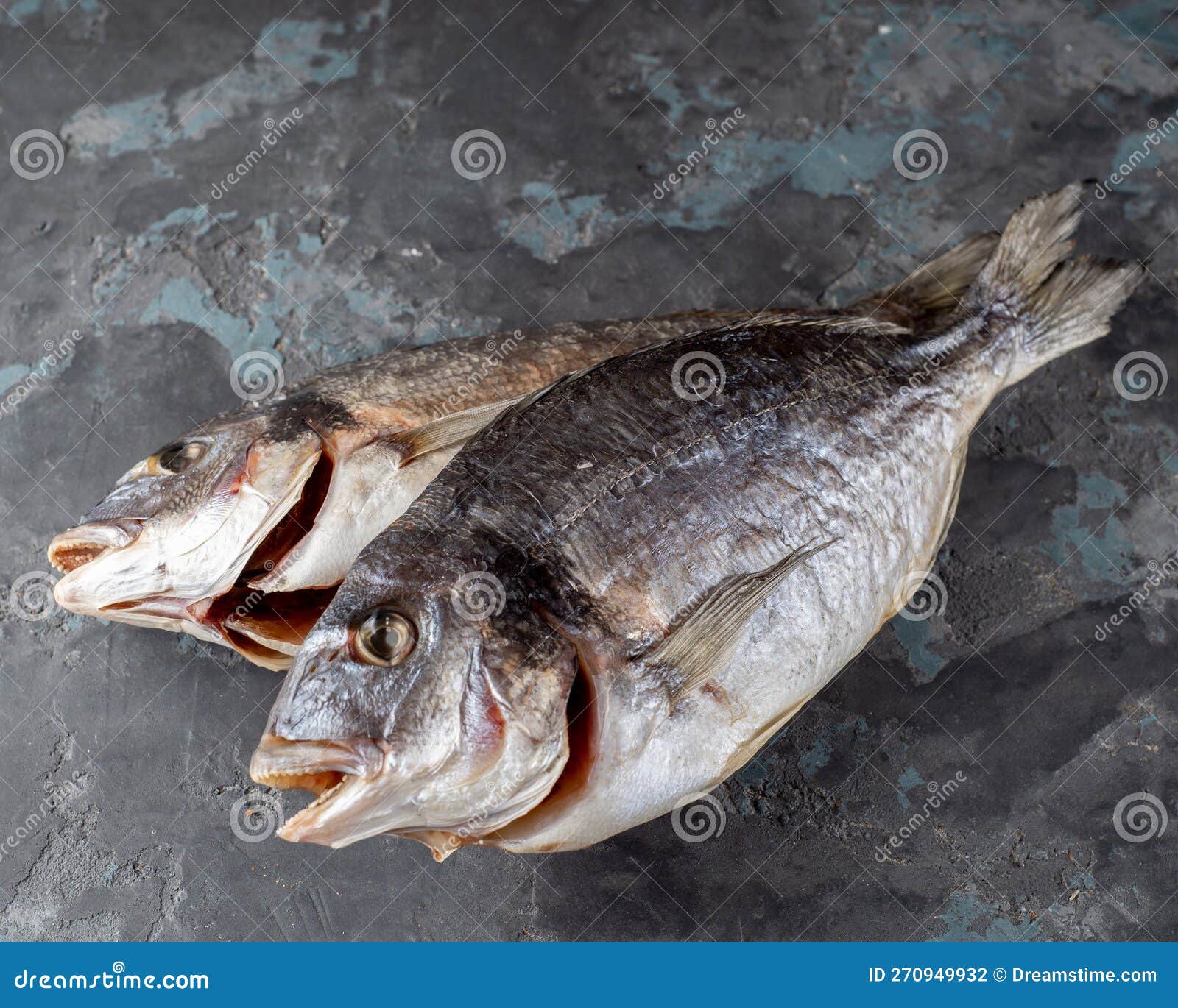 Salted Dried Dorada Fish. Fish Appetizer for Beer Stock Photo - Image ...