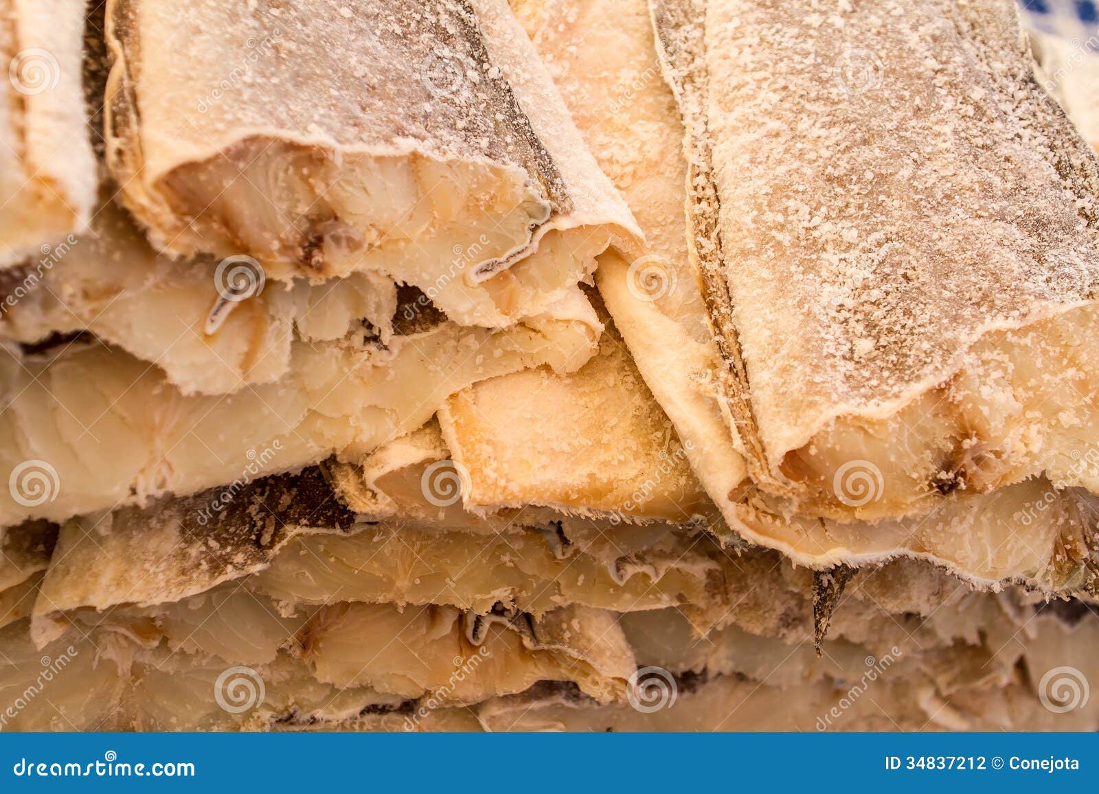 Salted dried fish stock photo. Image of fishmarket, codfish - 34837212