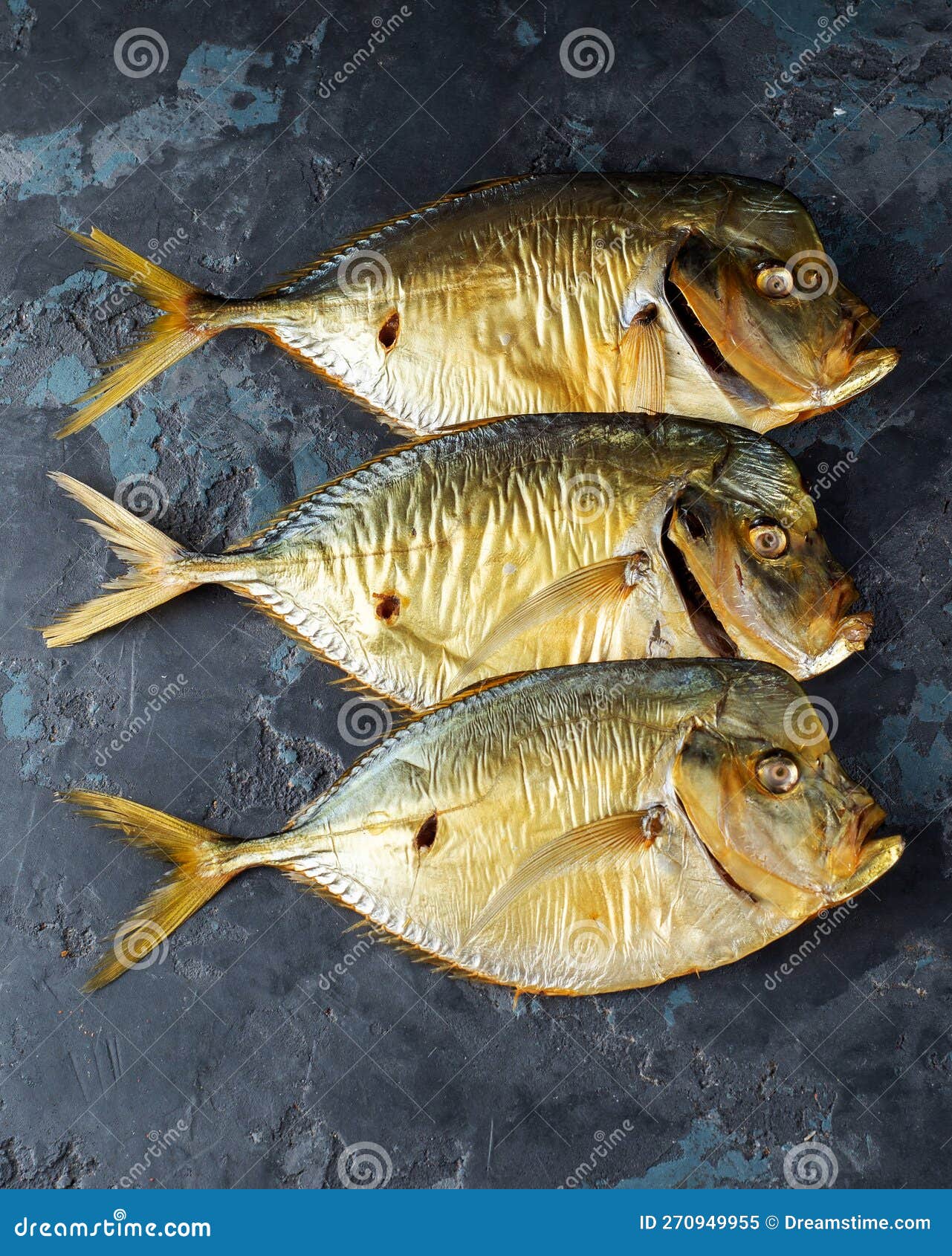 Salted Dried Mackerel Fish. Fish Appetizer for Beer Stock Image - Image ...