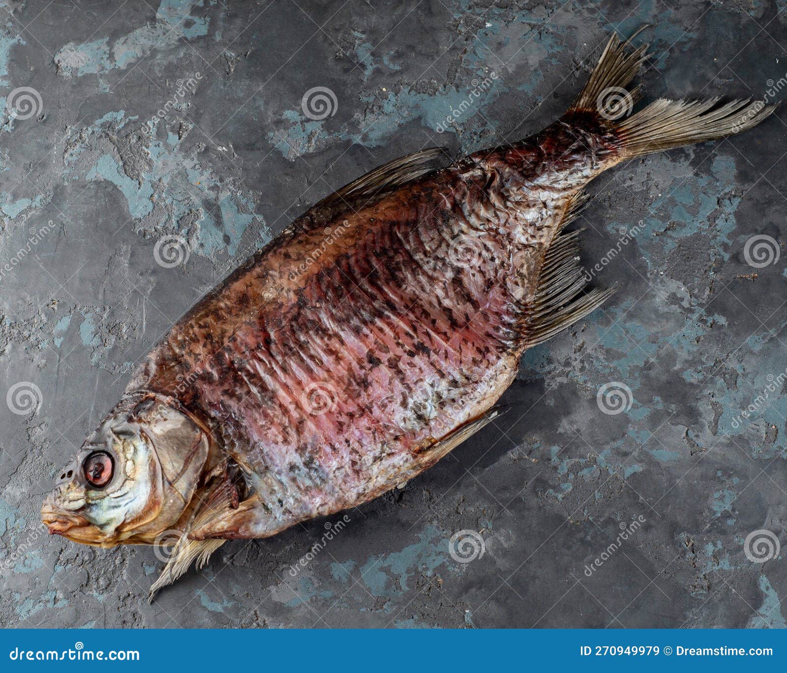 Salted Dried Roach Fish. Fish Appetizer for Beer Stock Image - Image of ...