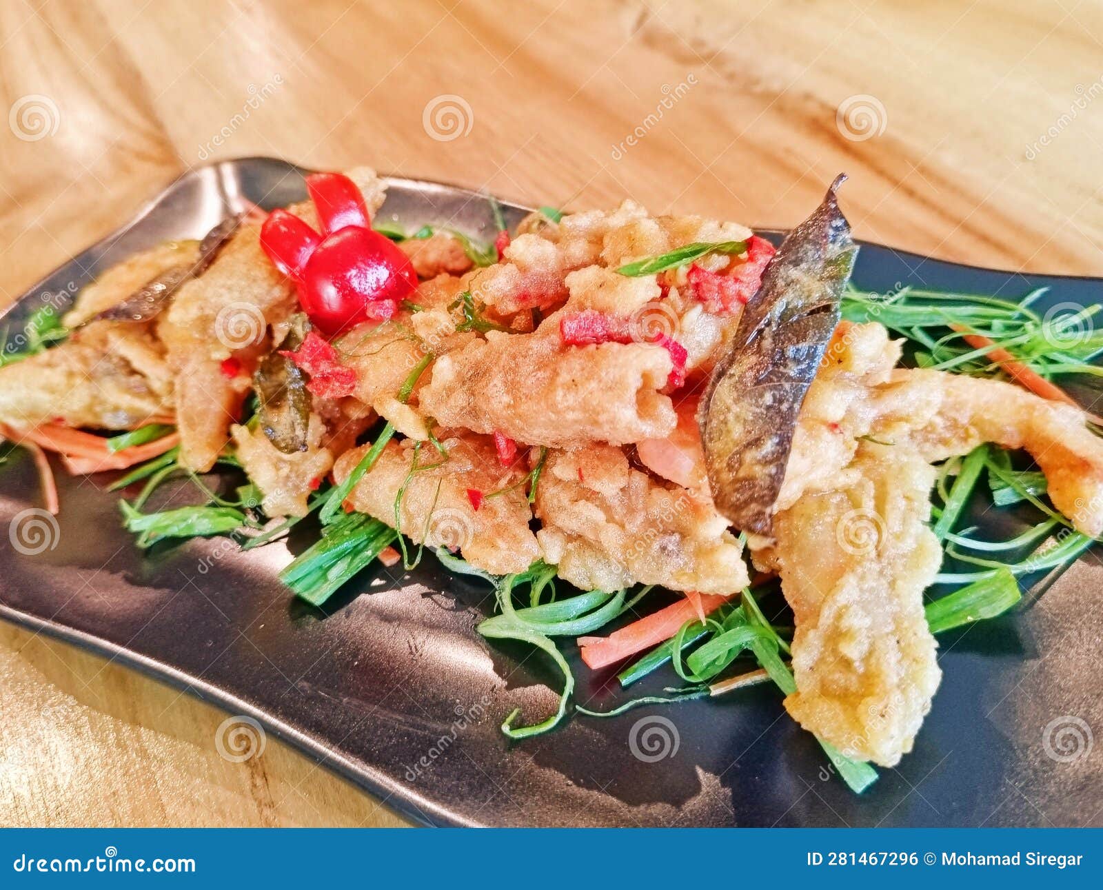 Salted egg prawn stock photo. Image of food, meal, curry - 281467296